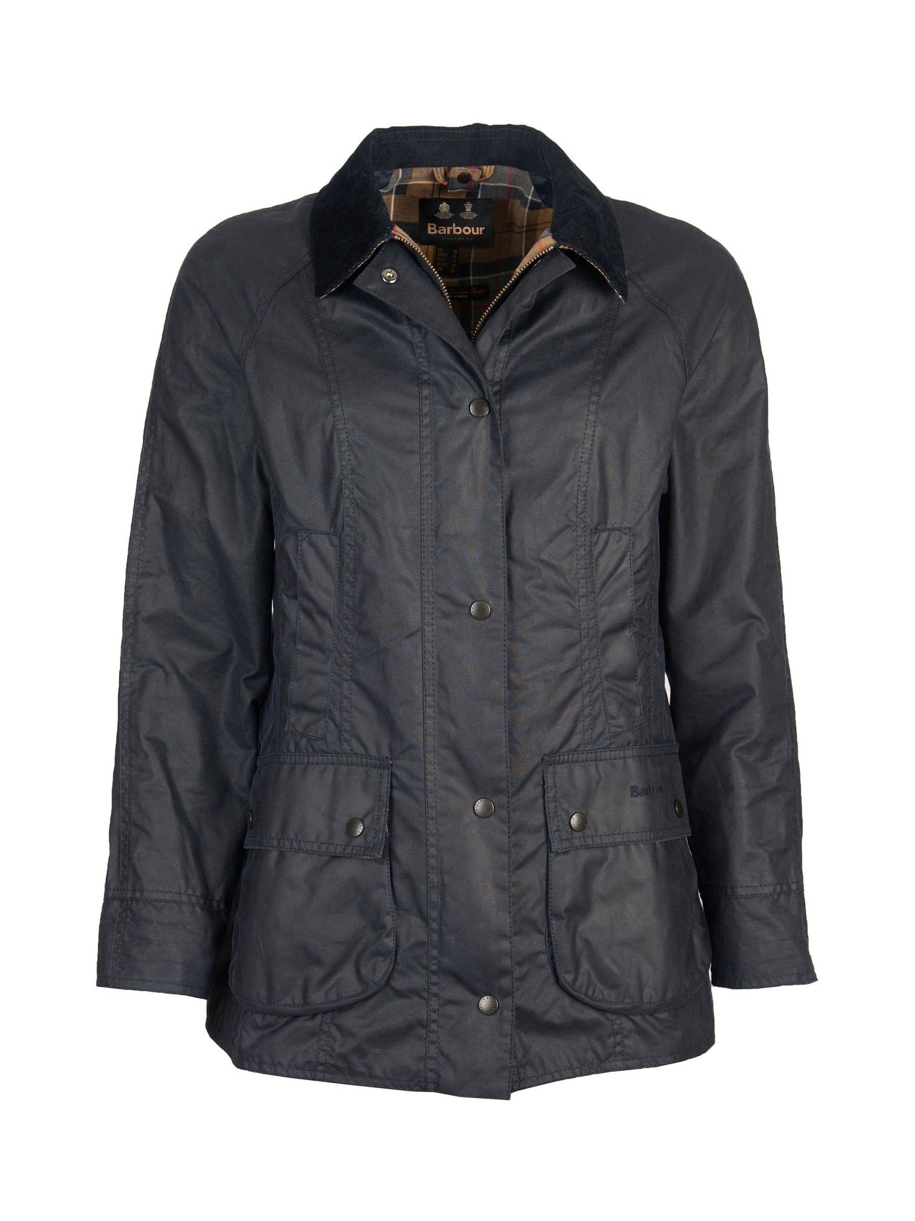 Buy Barbour® Navy Blue Beadnell Classic Wax Jacket from the Next UK ...