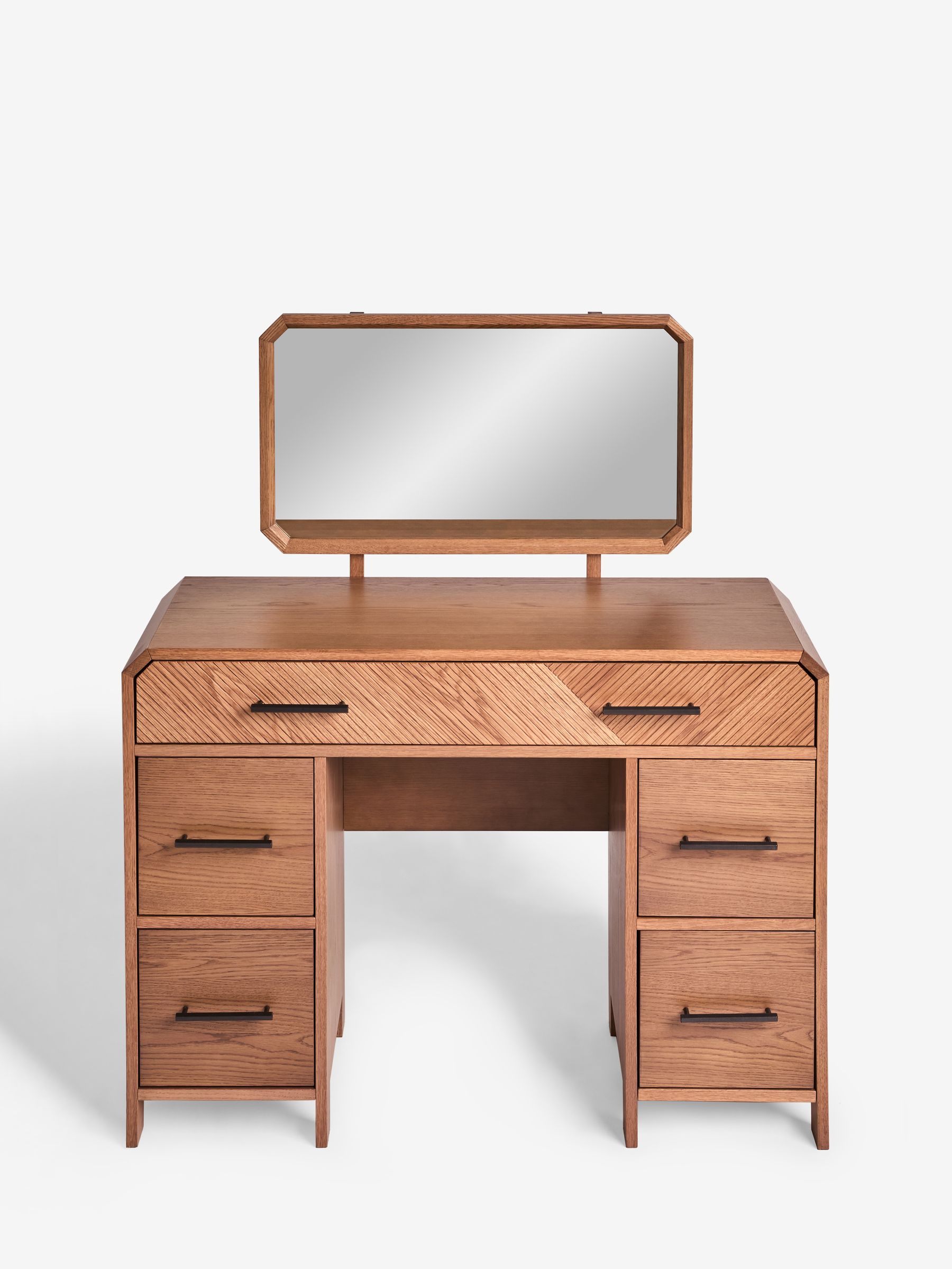 Buy Dark Natural Ellis Oak Wood Console Dressing Table from the Next UK ...