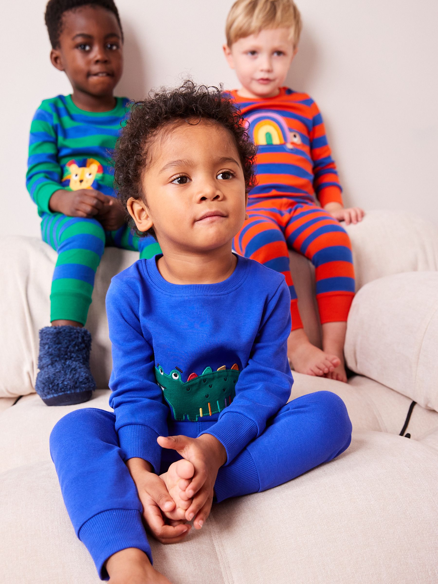 Buy Multi Bright Animal 3 Pack Snuggle Pyjamas (9mths-8yrs) from the ...