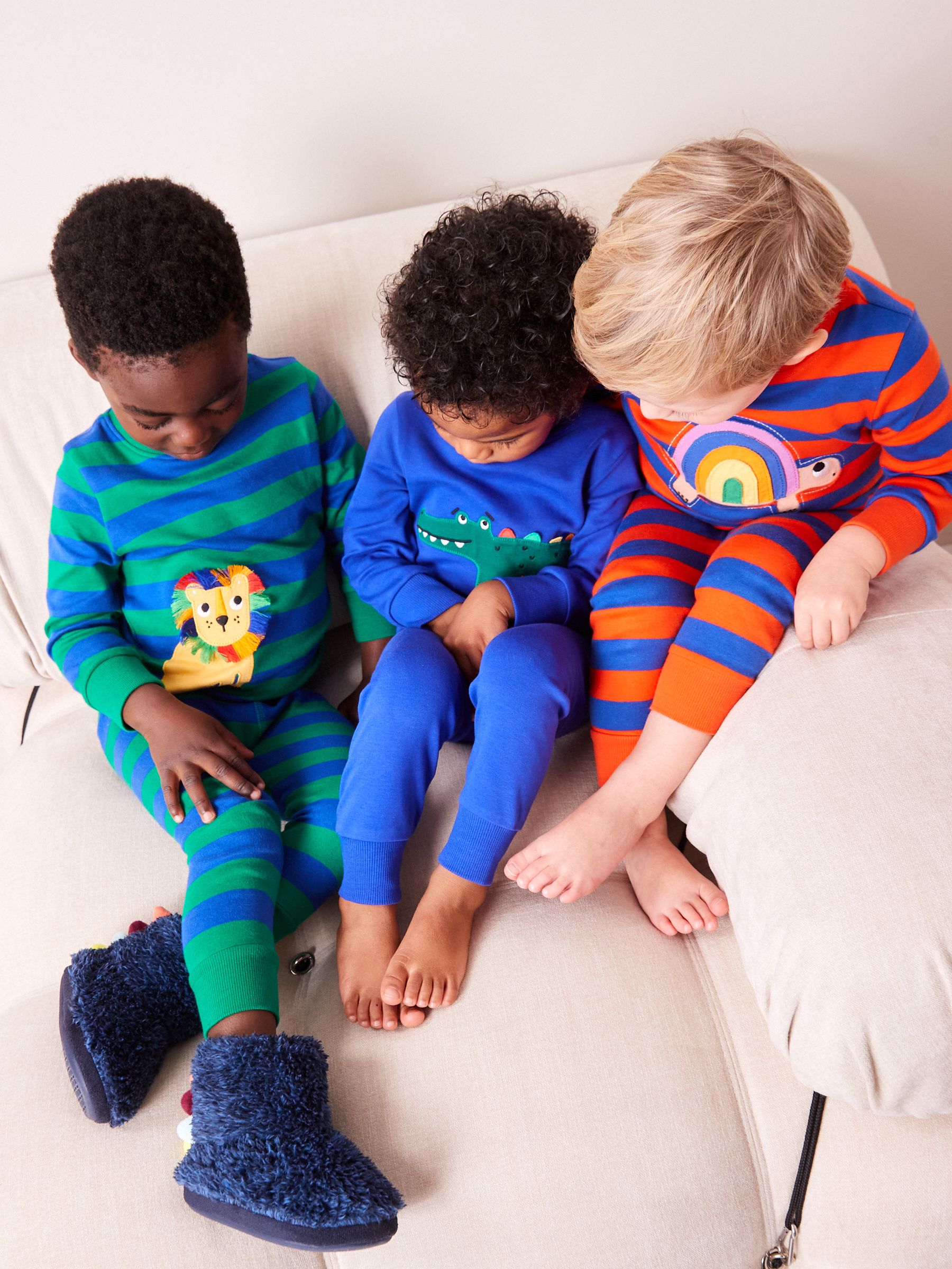 Buy Multi Bright Animal 3 Pack Snuggle Pyjamas (9mths-8yrs) from the ...