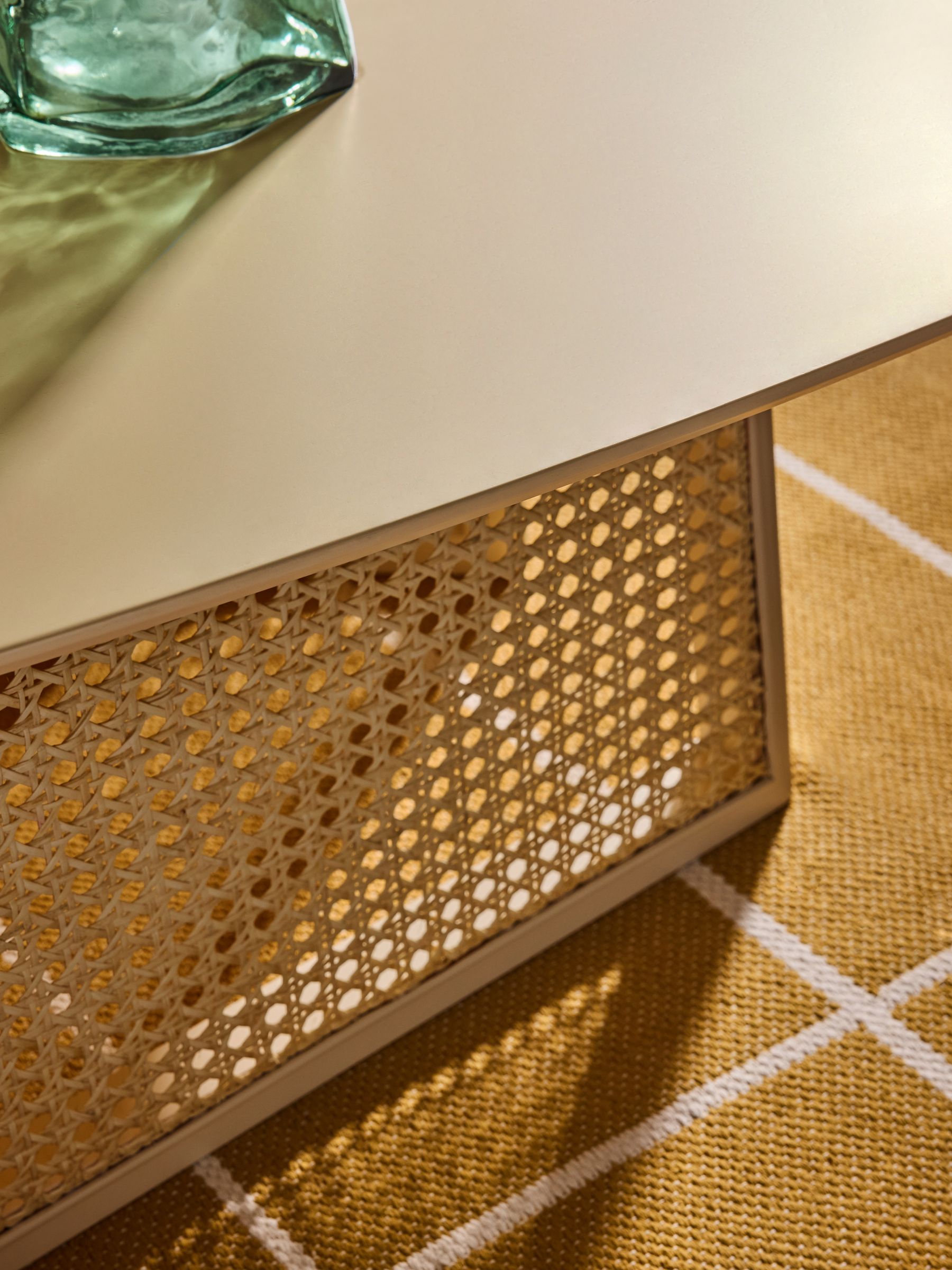 Buy MADE.COM Ecru White Luca Cane Coffee Table from the Next UK online shop