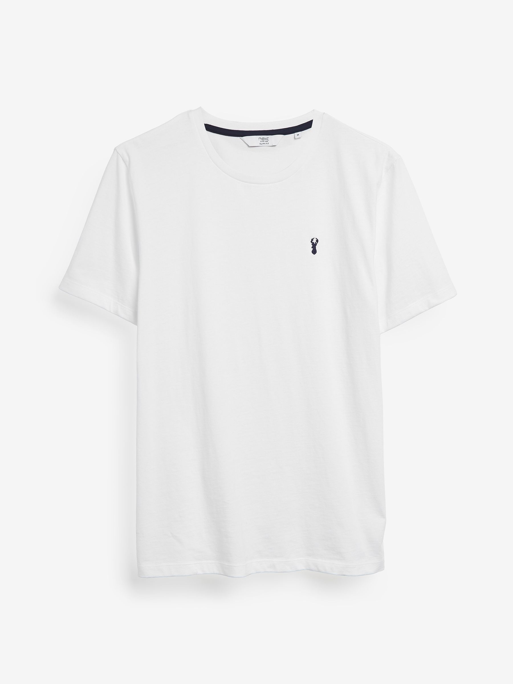 Buy White Regular Fit Stag T-Shirt from the Next UK online shop