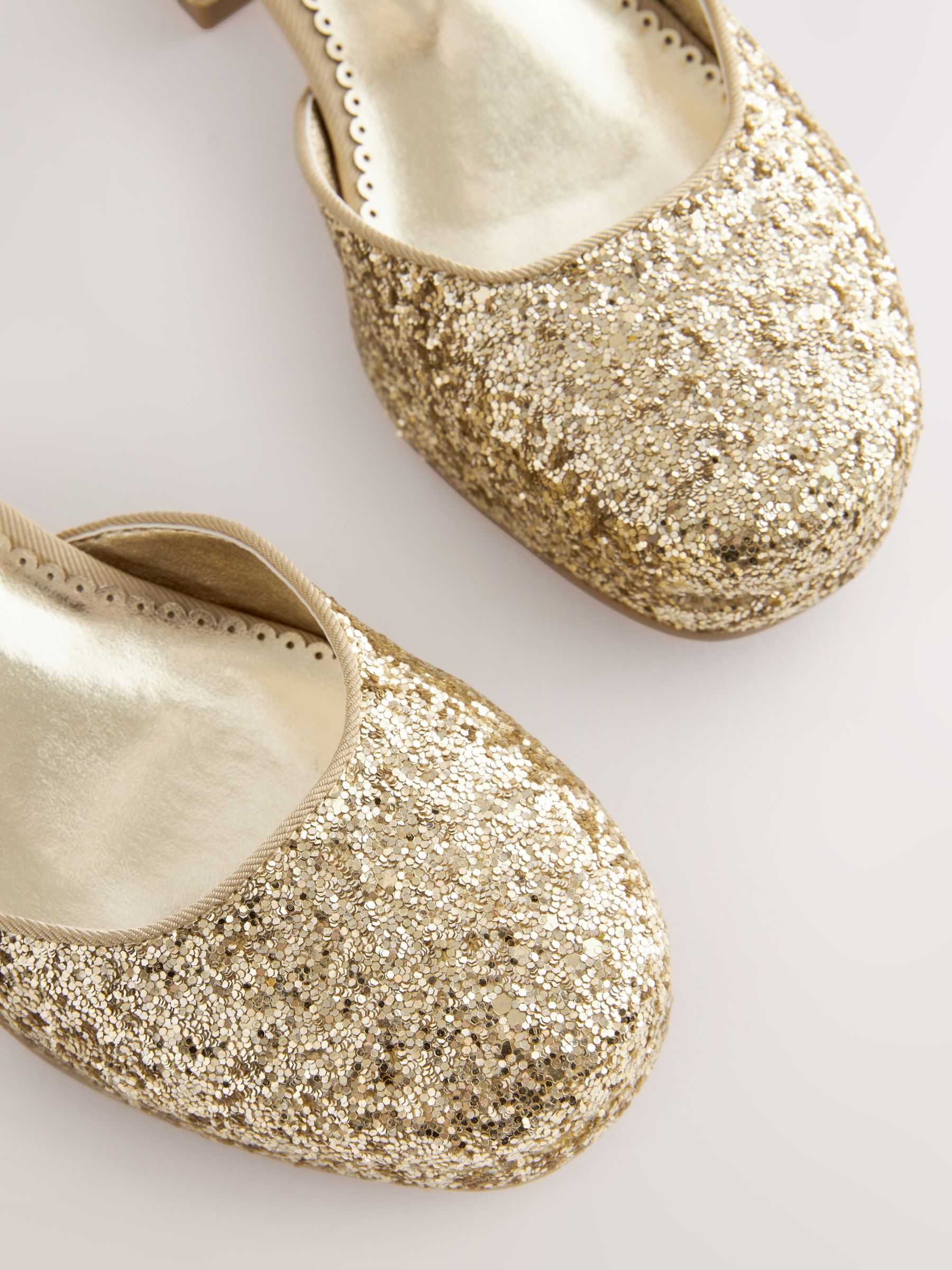 Buy Gold Glitter Platform Heel Occasion Shoes from the Next UK online shop