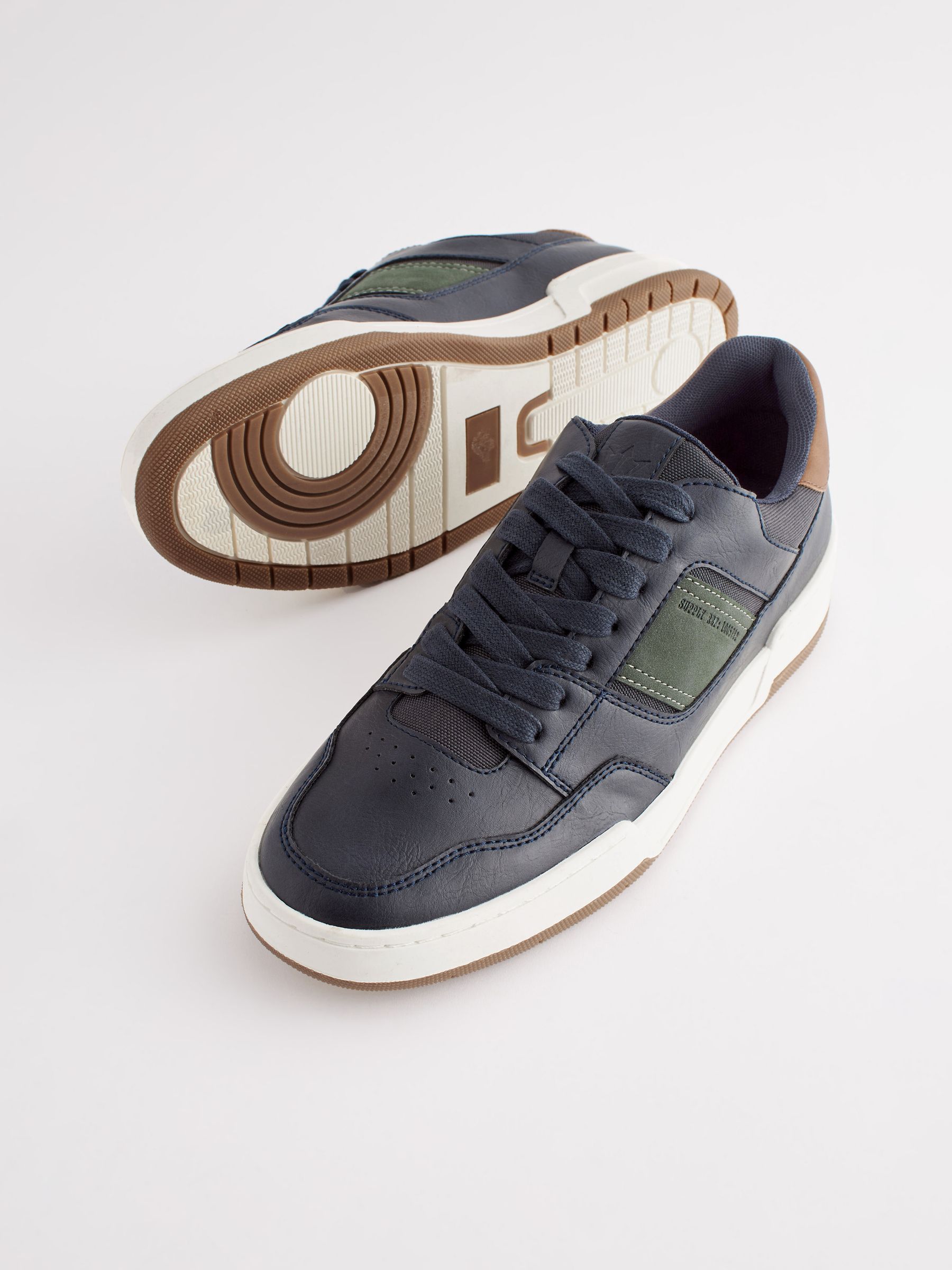 Buy Navy Blue Smart Casual Trainers from the Next UK online shop