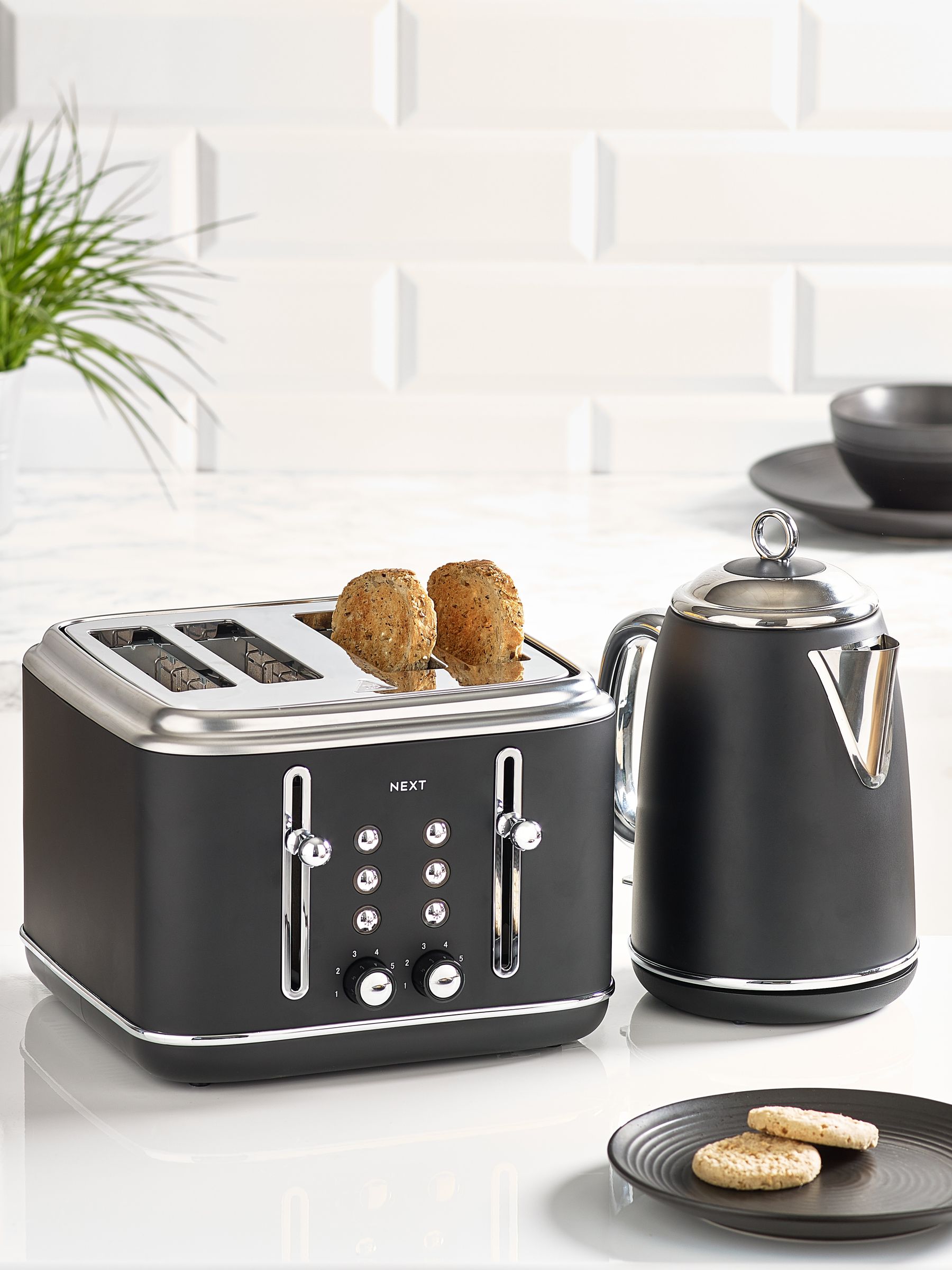 Buy Black Erin 4 Slice Toaster from the Next UK online shop