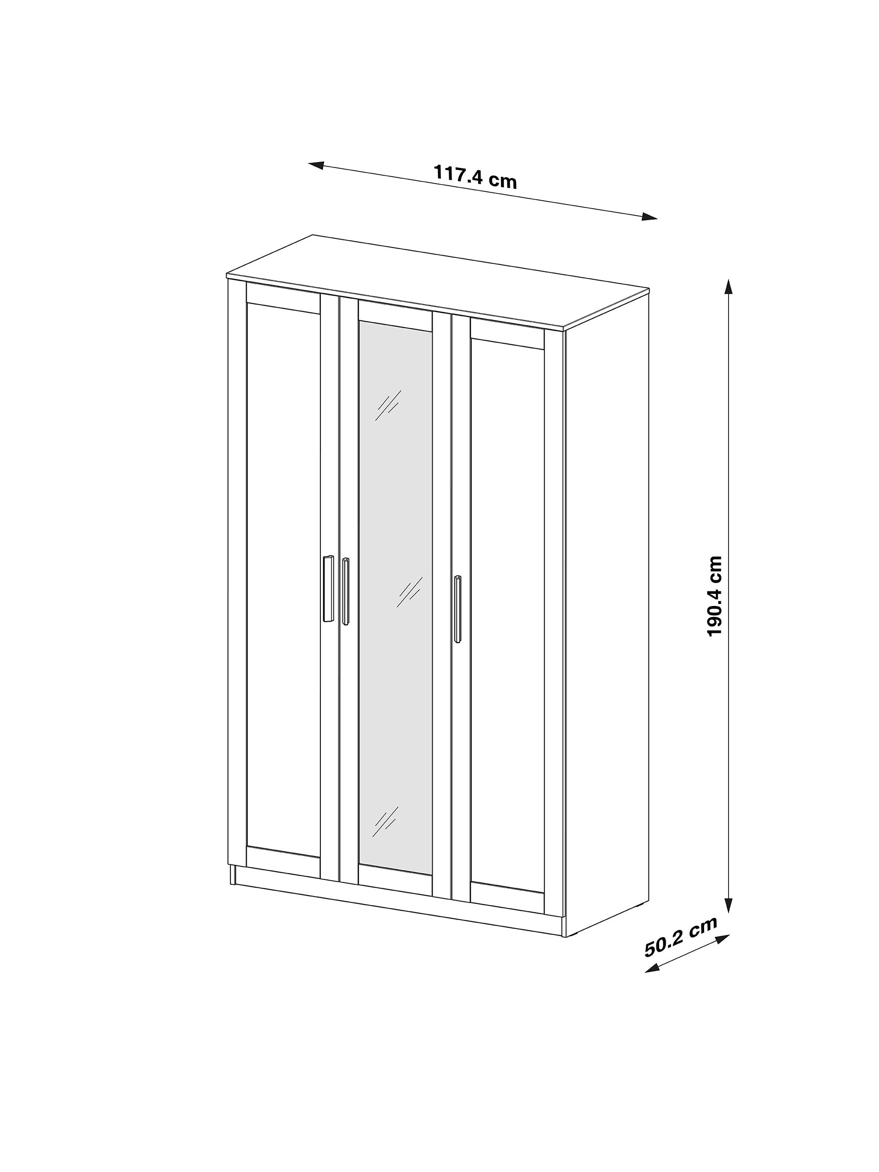 Buy Grey Flynn Triple Wardrobe from the Next UK online shop