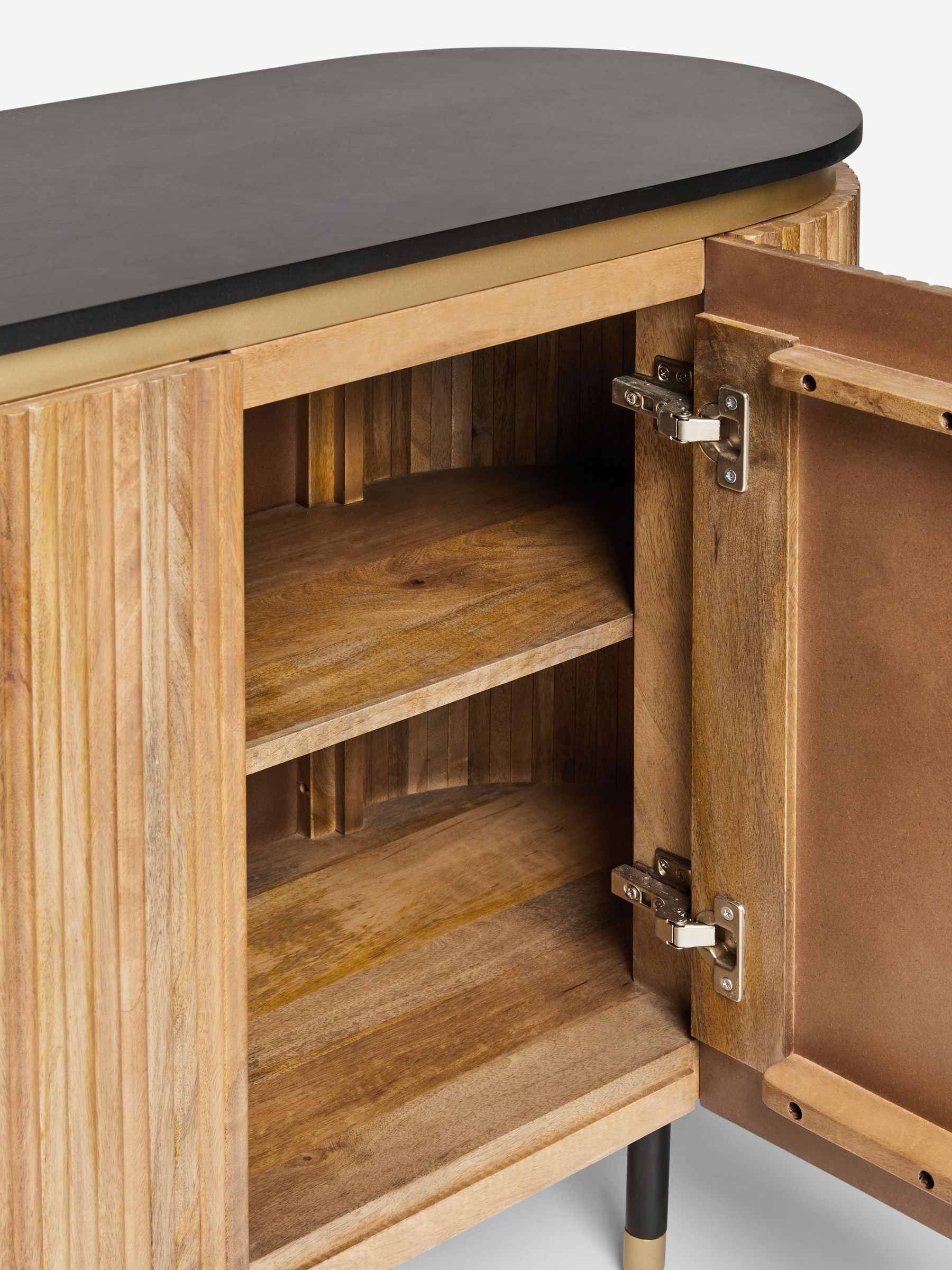 Buy Rockett St George Mango Wood Ribbed Large Sideboard from the Next ...