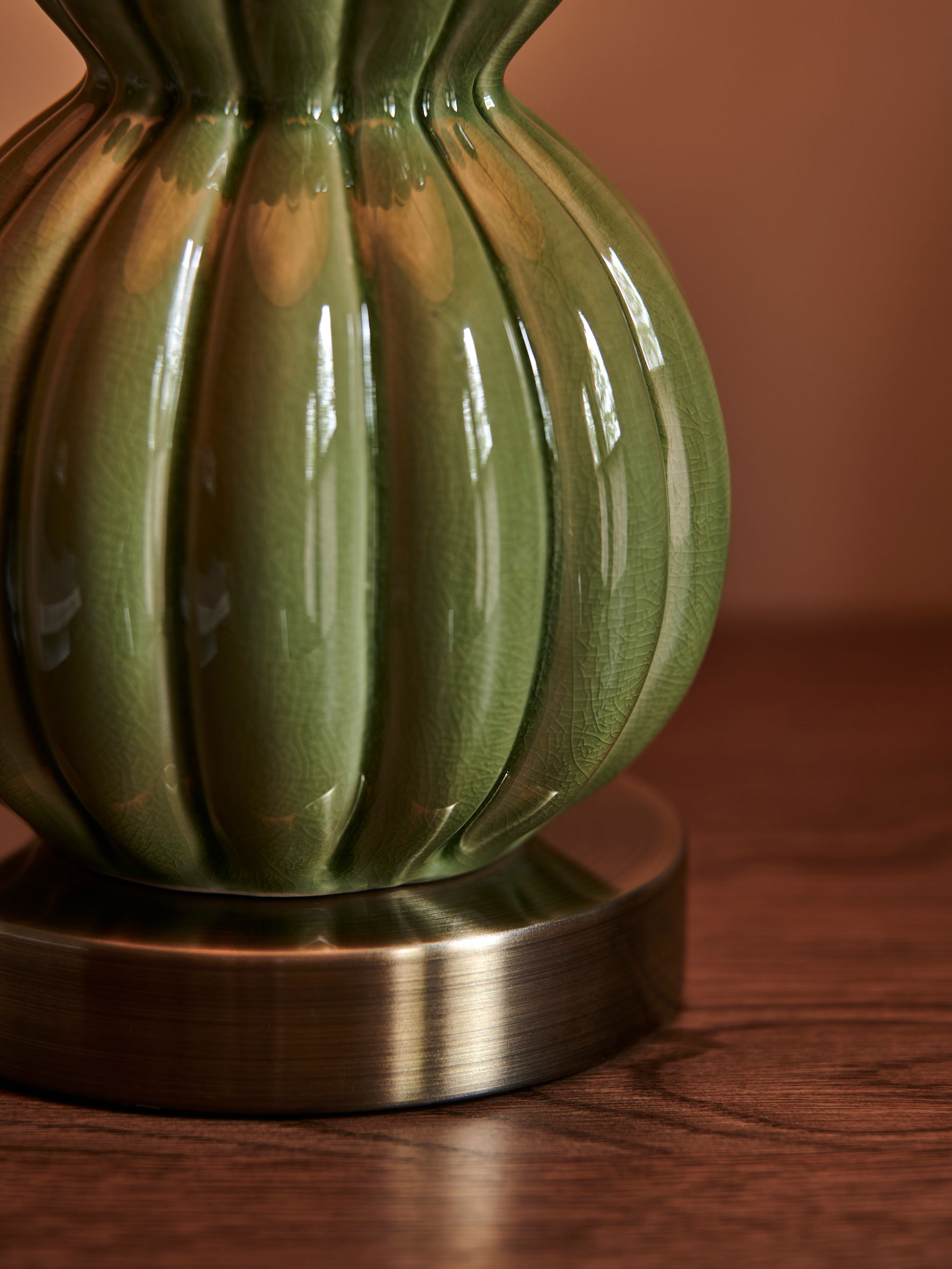 Buy Nina Campbell Green Evelyn Medium Table Lamp from the Next UK ...