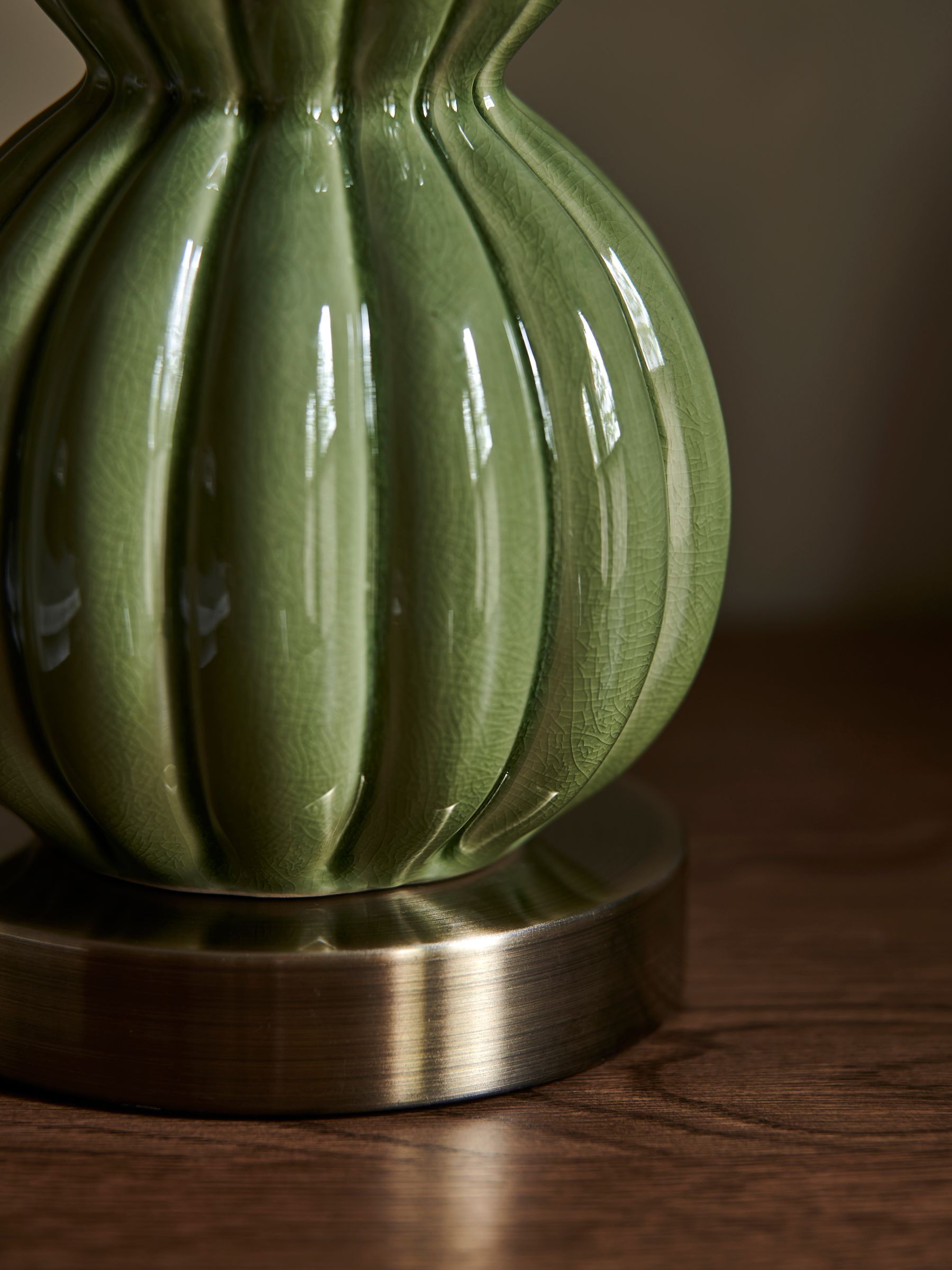 Buy Nina Campbell Green Evelyn Medium Table Lamp from the Next UK ...