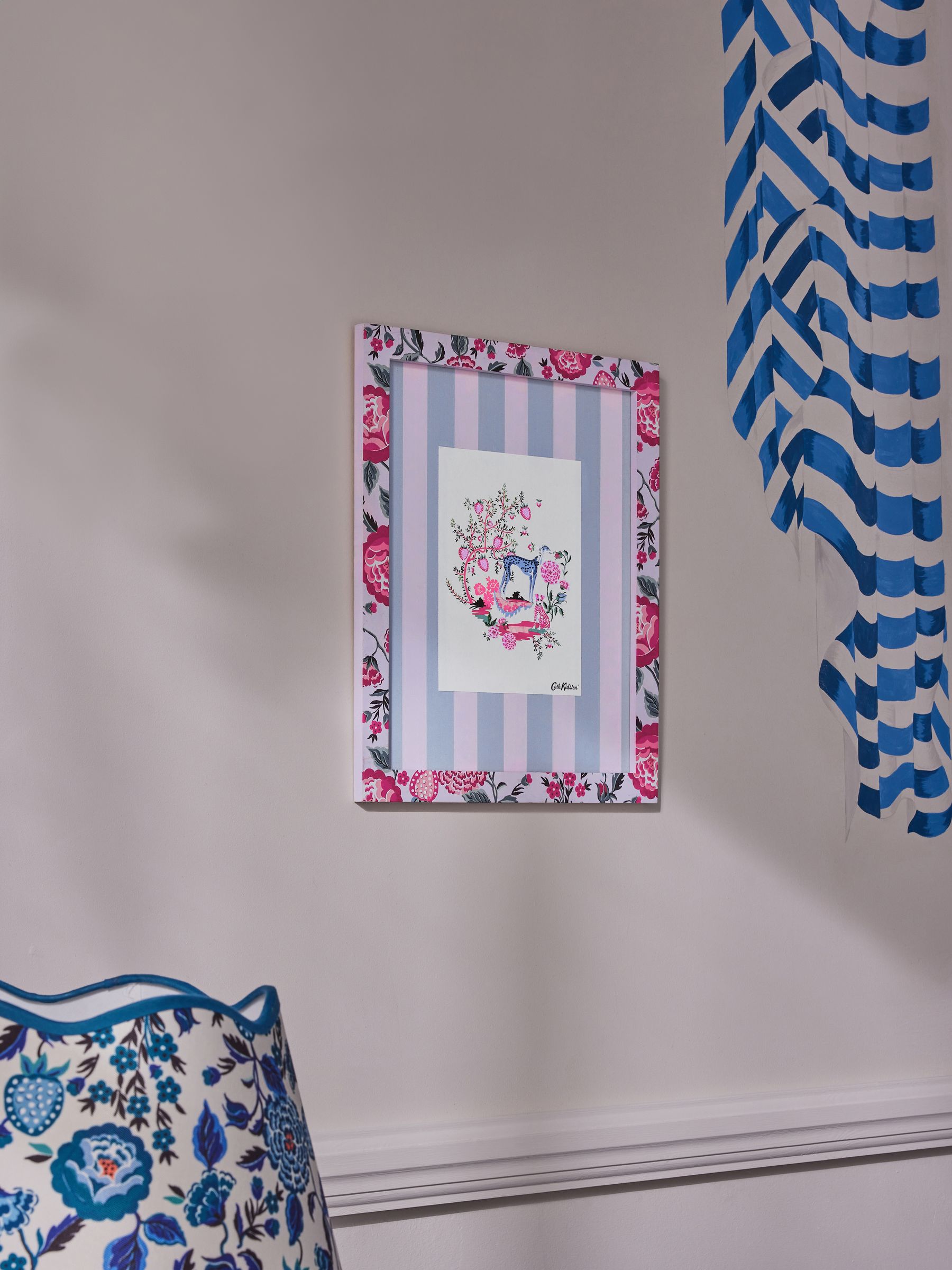 Buy Cath Kidston Blue/Pink Floral Wall Art from the Next UK online shop