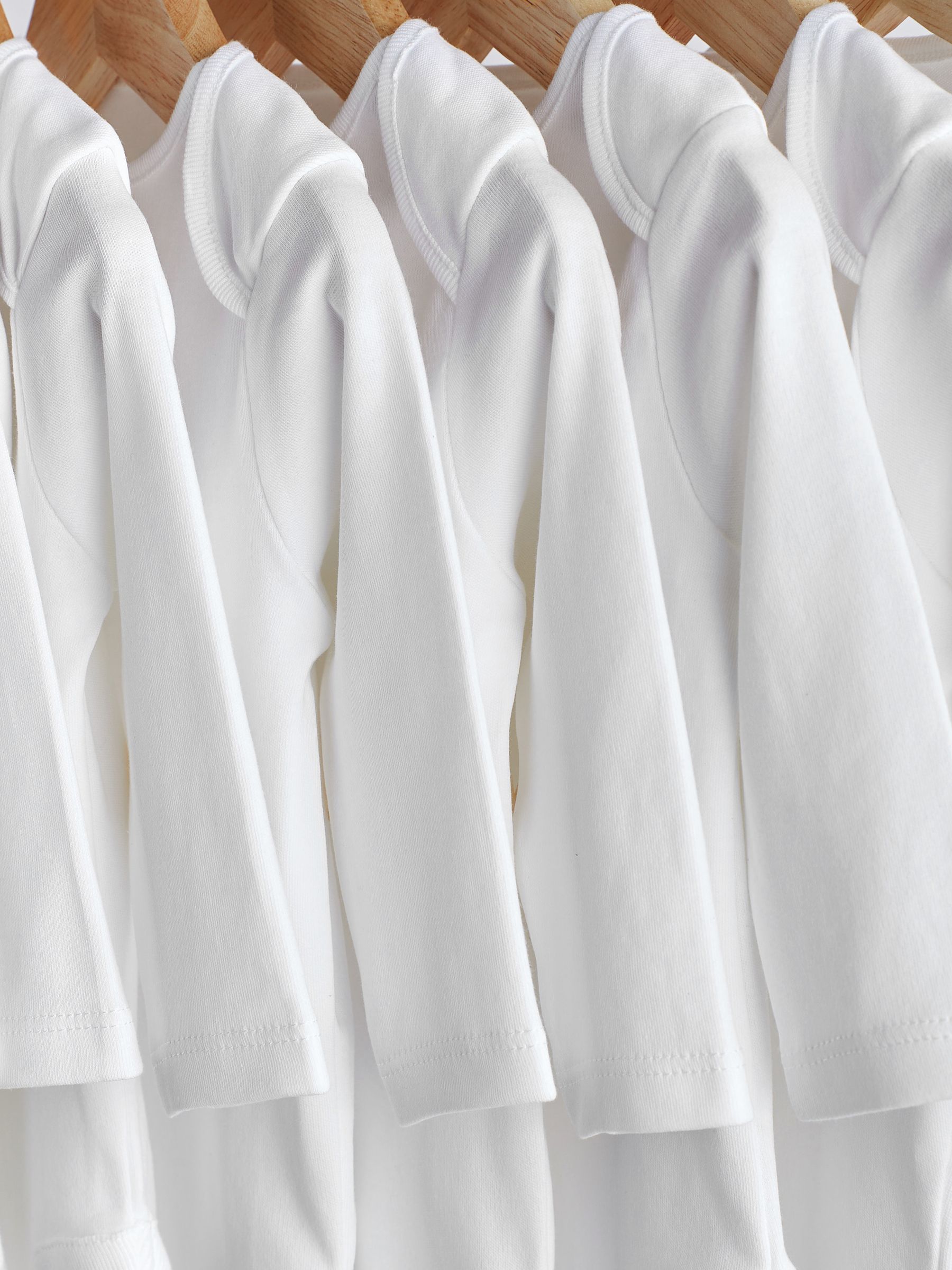 Buy White 10 Pack Essential Baby Long Sleeve Bodysuits from the Next UK ...