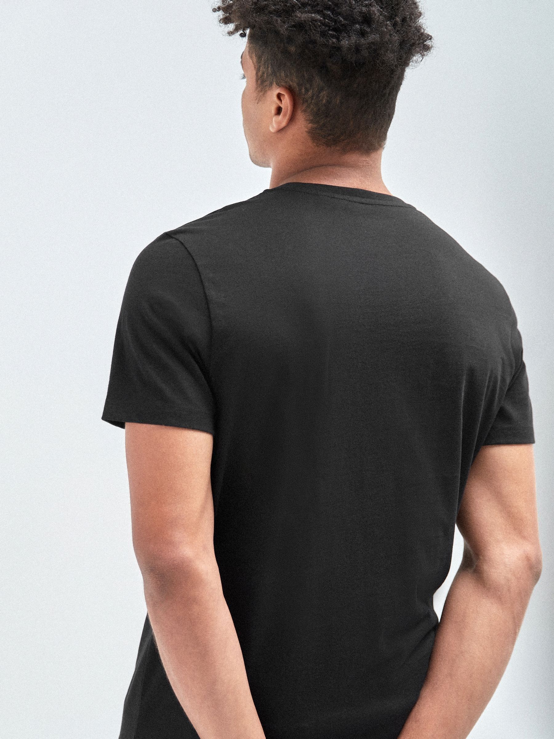 Buy Black Regular Fit Stag T-Shirt from the Next UK online shop