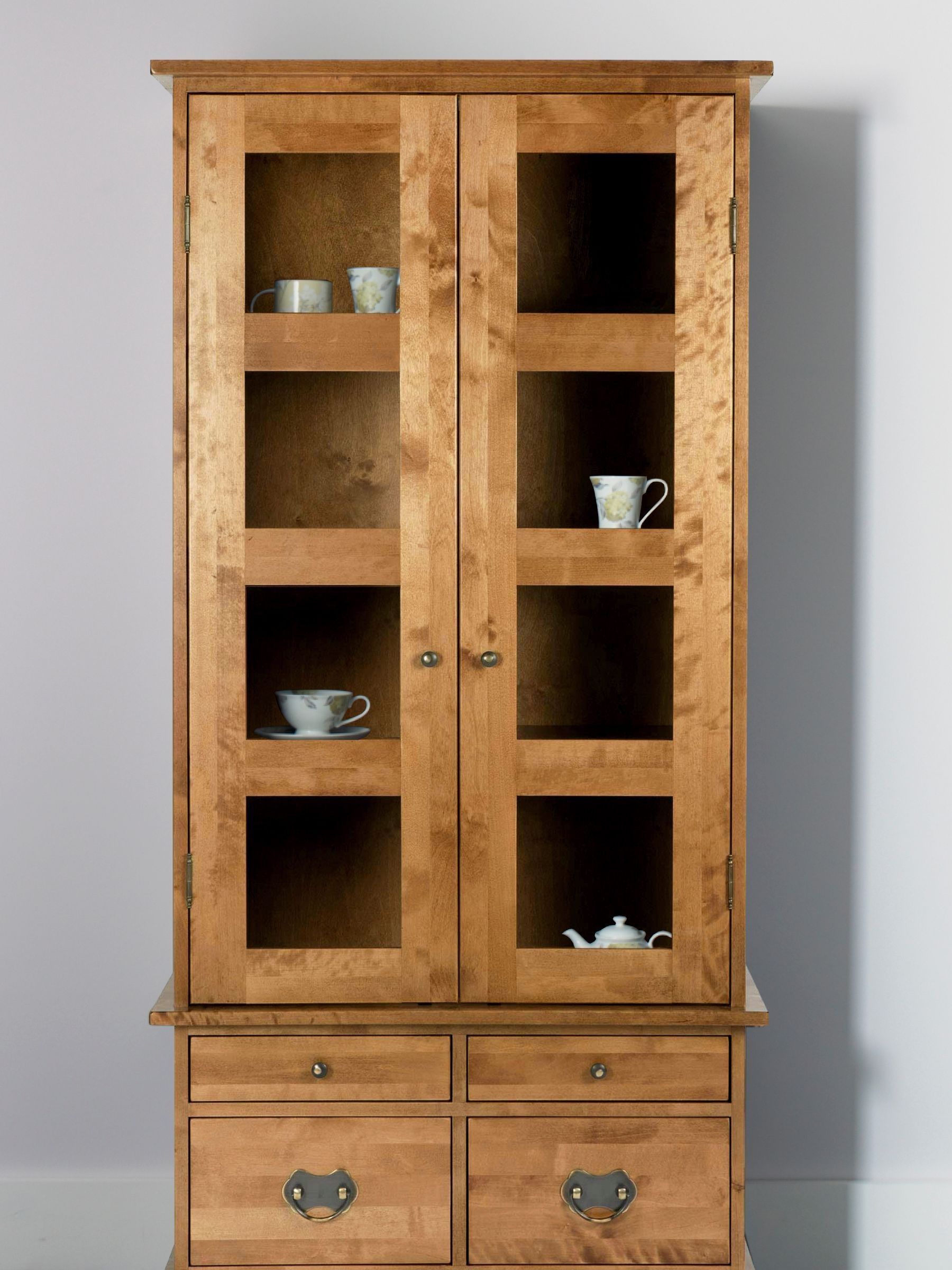 Laura Ashley Honey Gold Garrat 2 Door 4 Drawer Display Unit | Laura Ashley