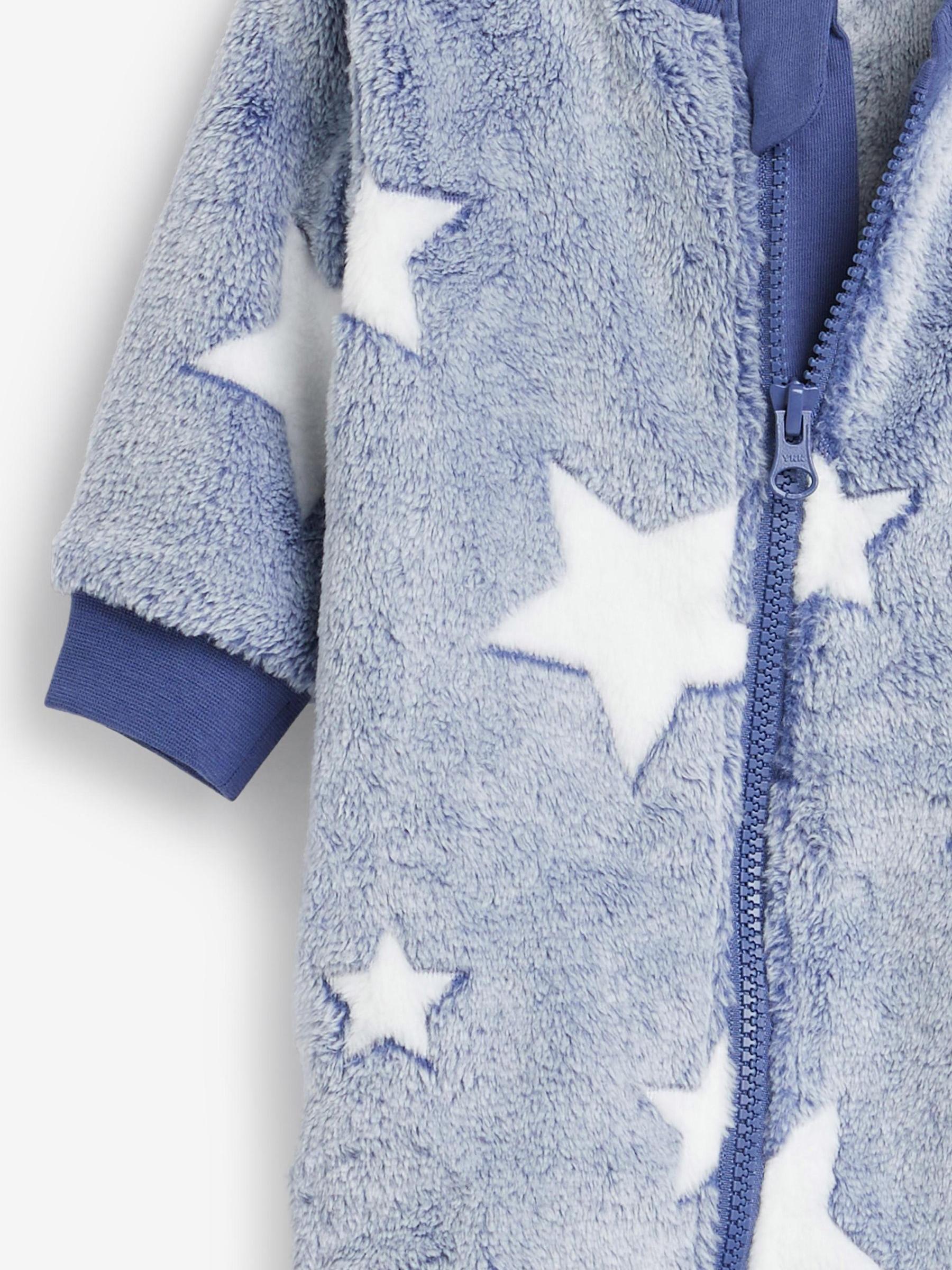 Buy Blue Star Baby Fleece Sleepsuit from the Next UK online shop