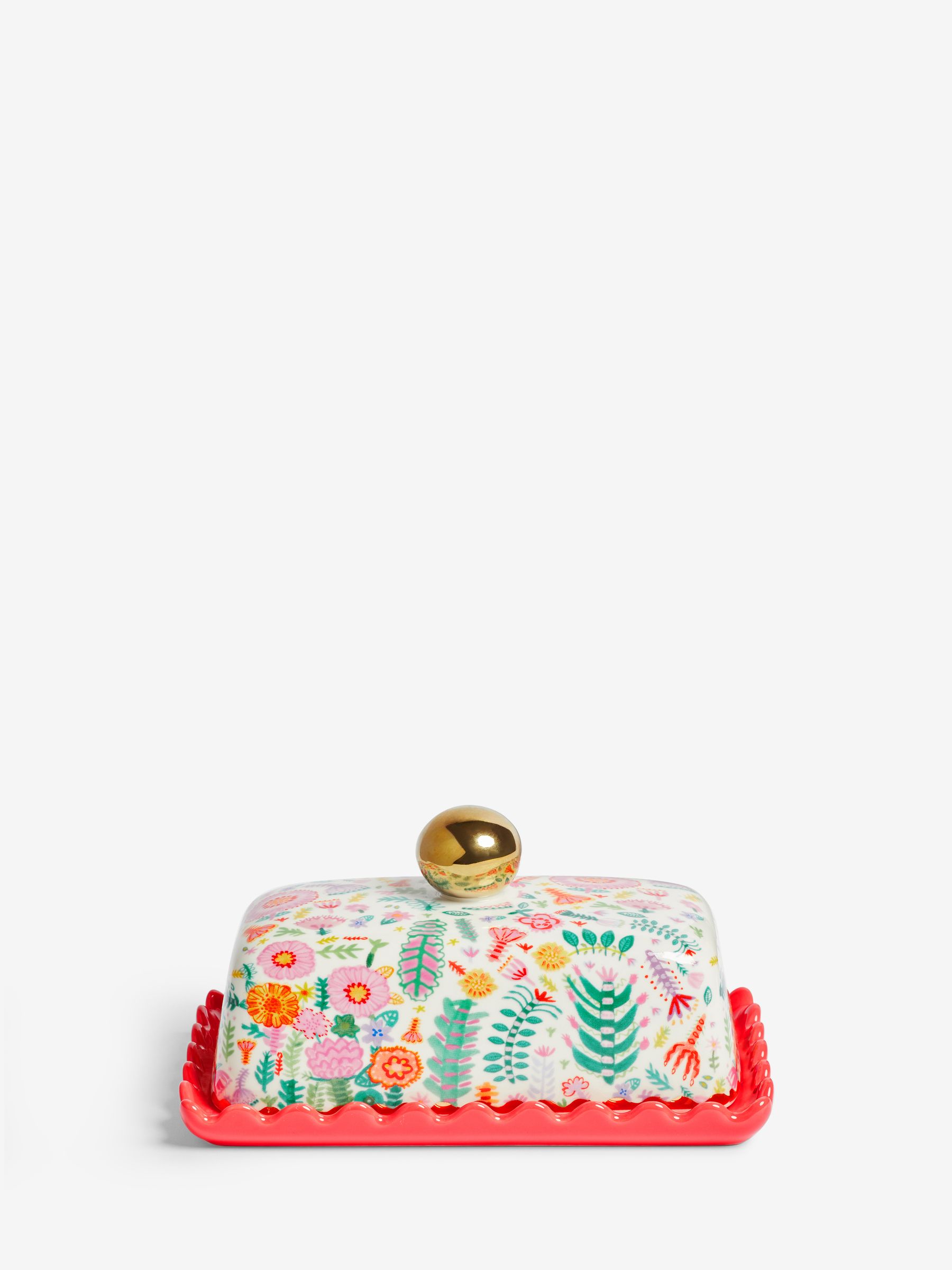 Buy Lucy Tiffney Multi Floral Butter Dish from the Next UK online shop