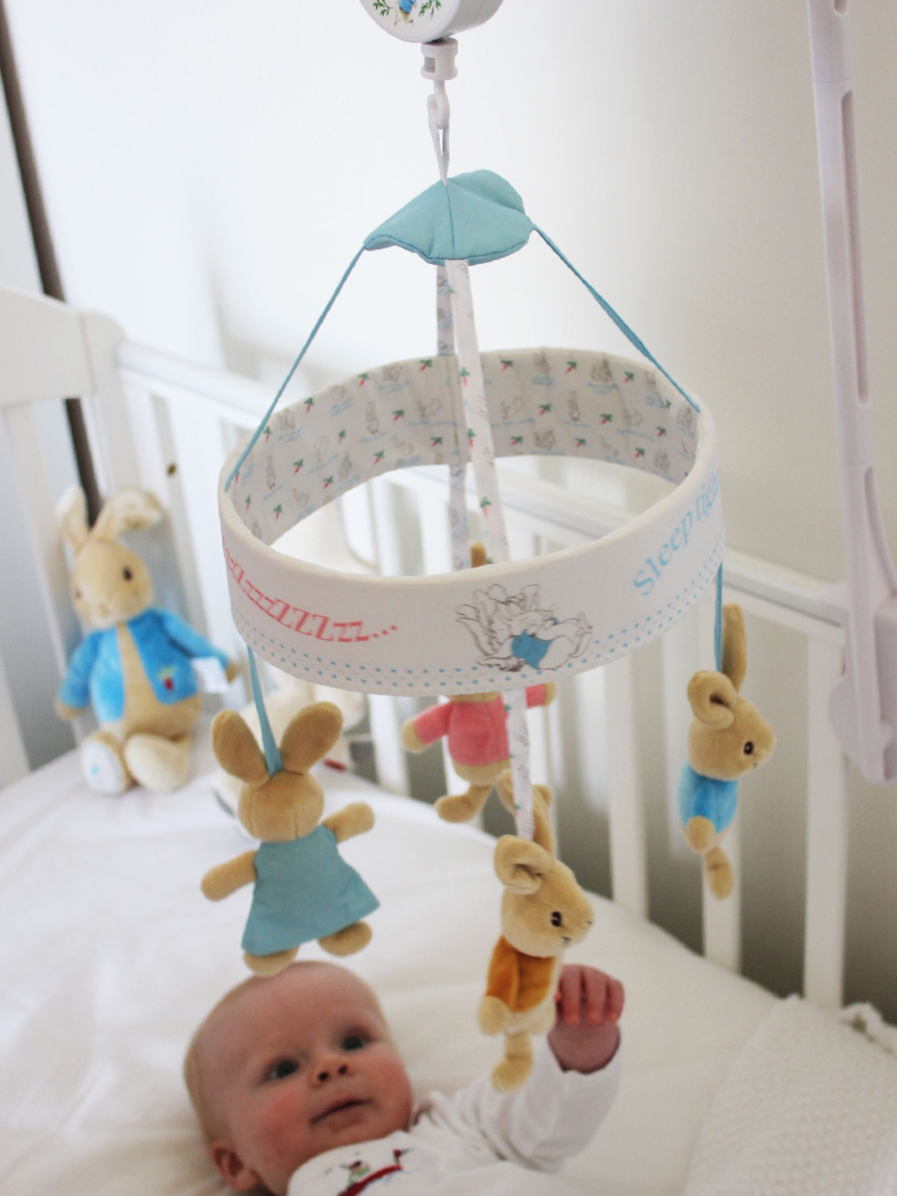 Buy Rainbow Designs Blue Peter Rabbit Musical Cot Mobile from the Next ...