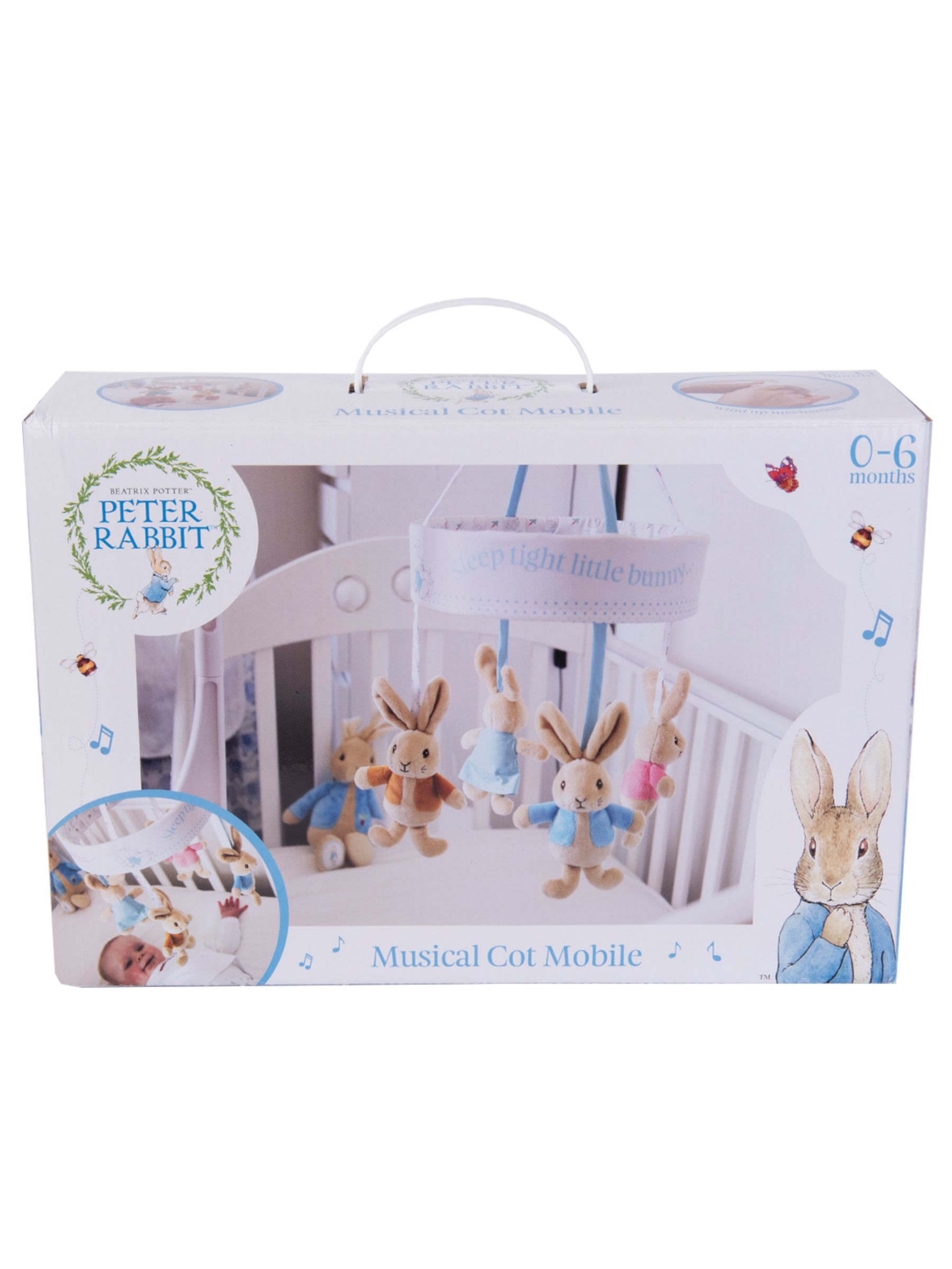 Buy Rainbow Designs Blue Peter Rabbit Musical Cot Mobile from the Next ...