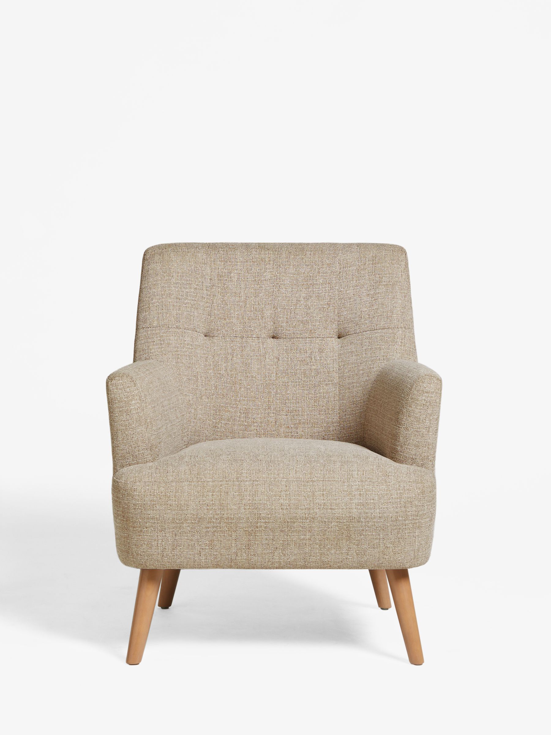 Buy Tweedy Plain Mid Natural Carter Armchair from Next Ireland