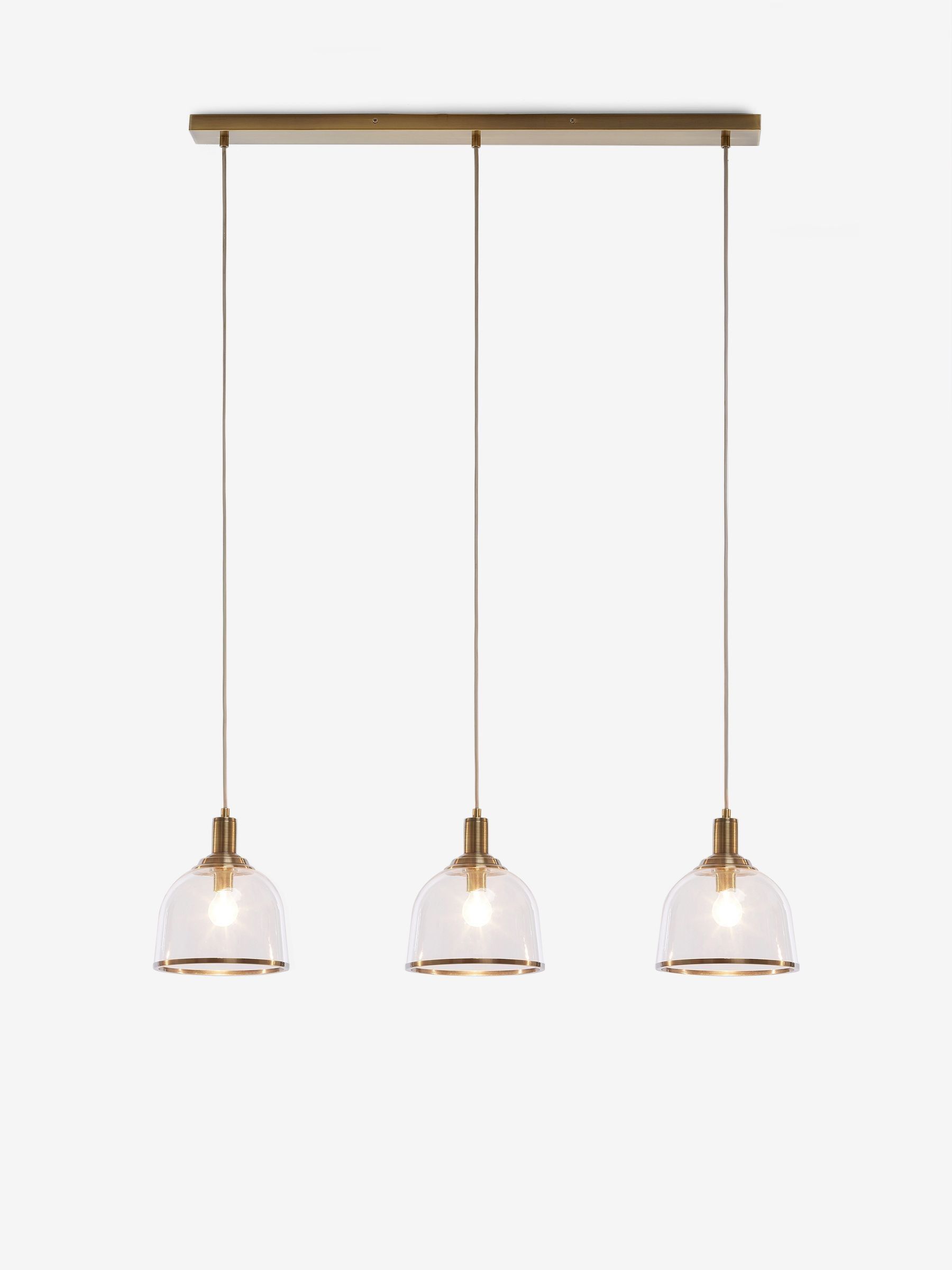 Buy Brass Gloucester 3 Light Pendant Ceiling Light from the Next UK ...