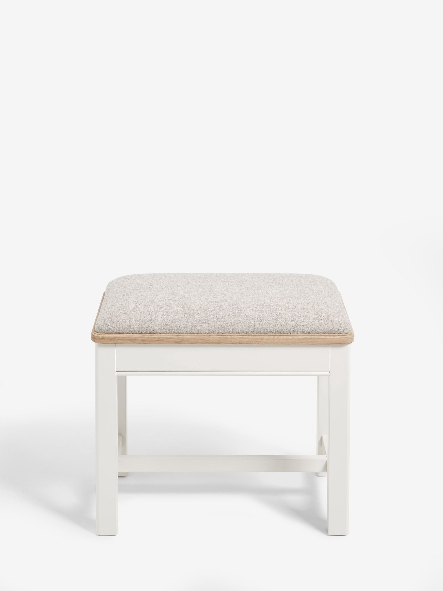 Buy Chalk White Hampton Painted Oak Collection Luxe Stool from the Next ...