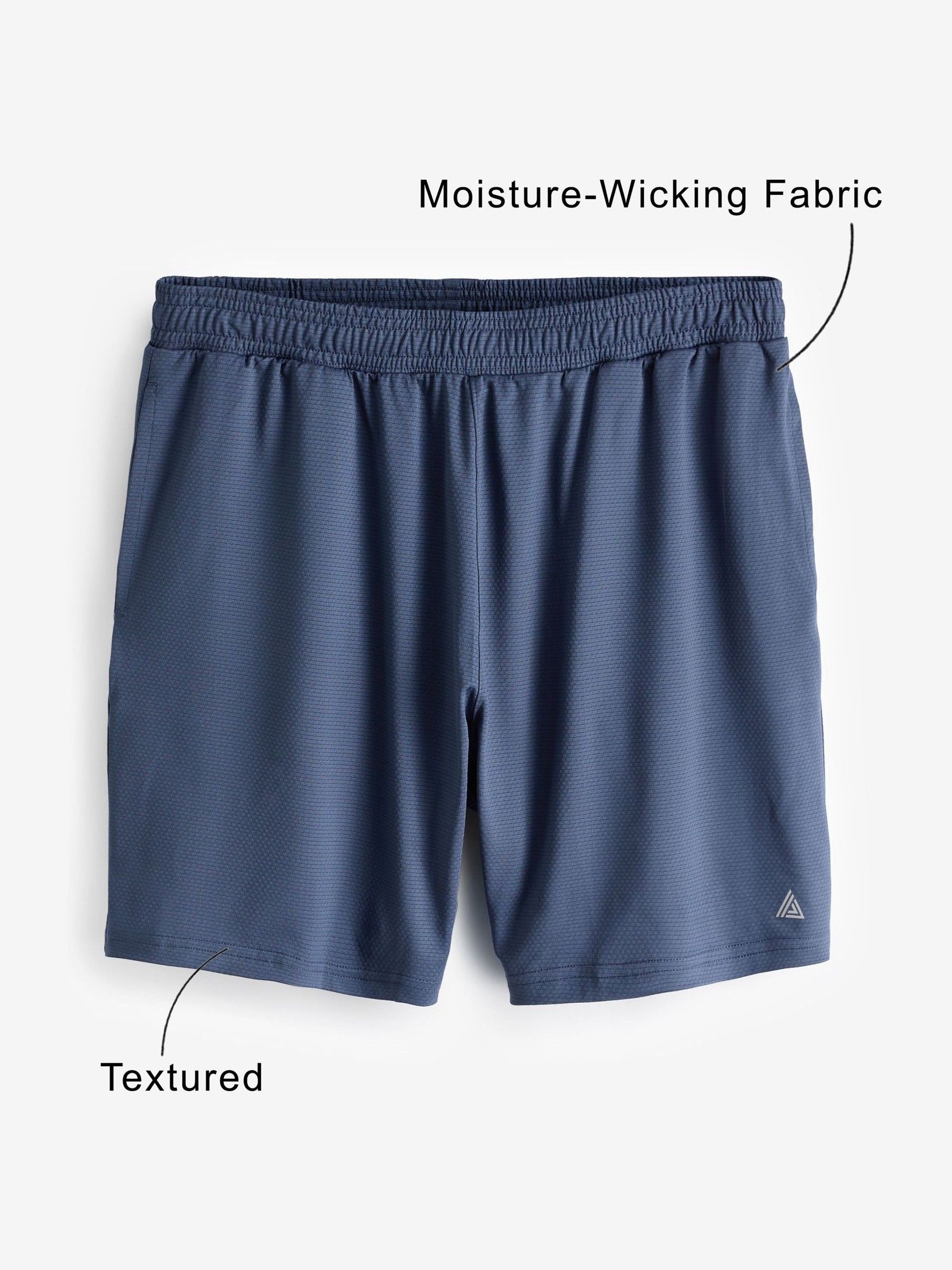 Buy Blue Textured Active Gym Shorts from the Next UK online shop