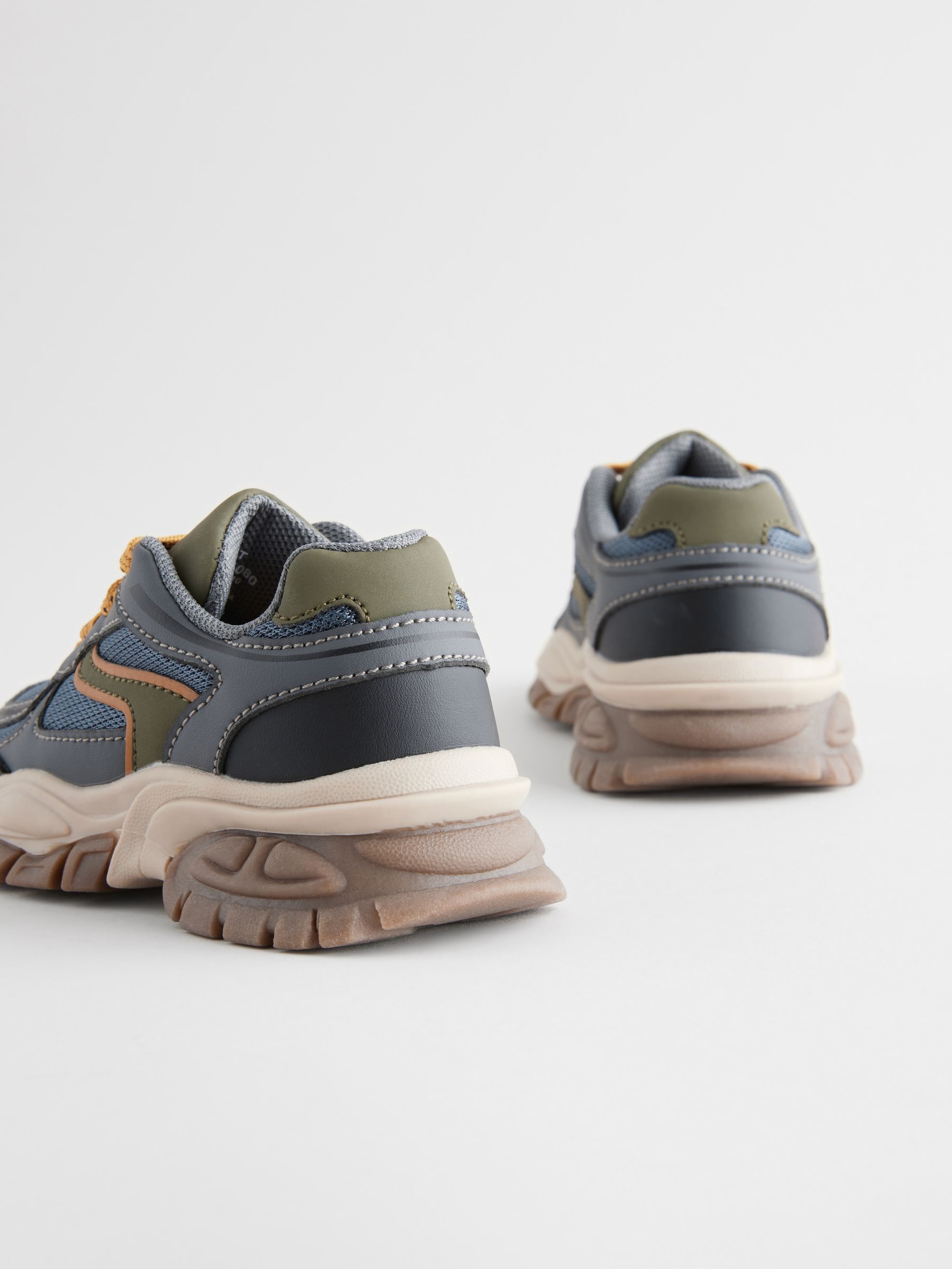 Buy Navy Mesh Panel Lace Up Trainers from the Next UK online shop