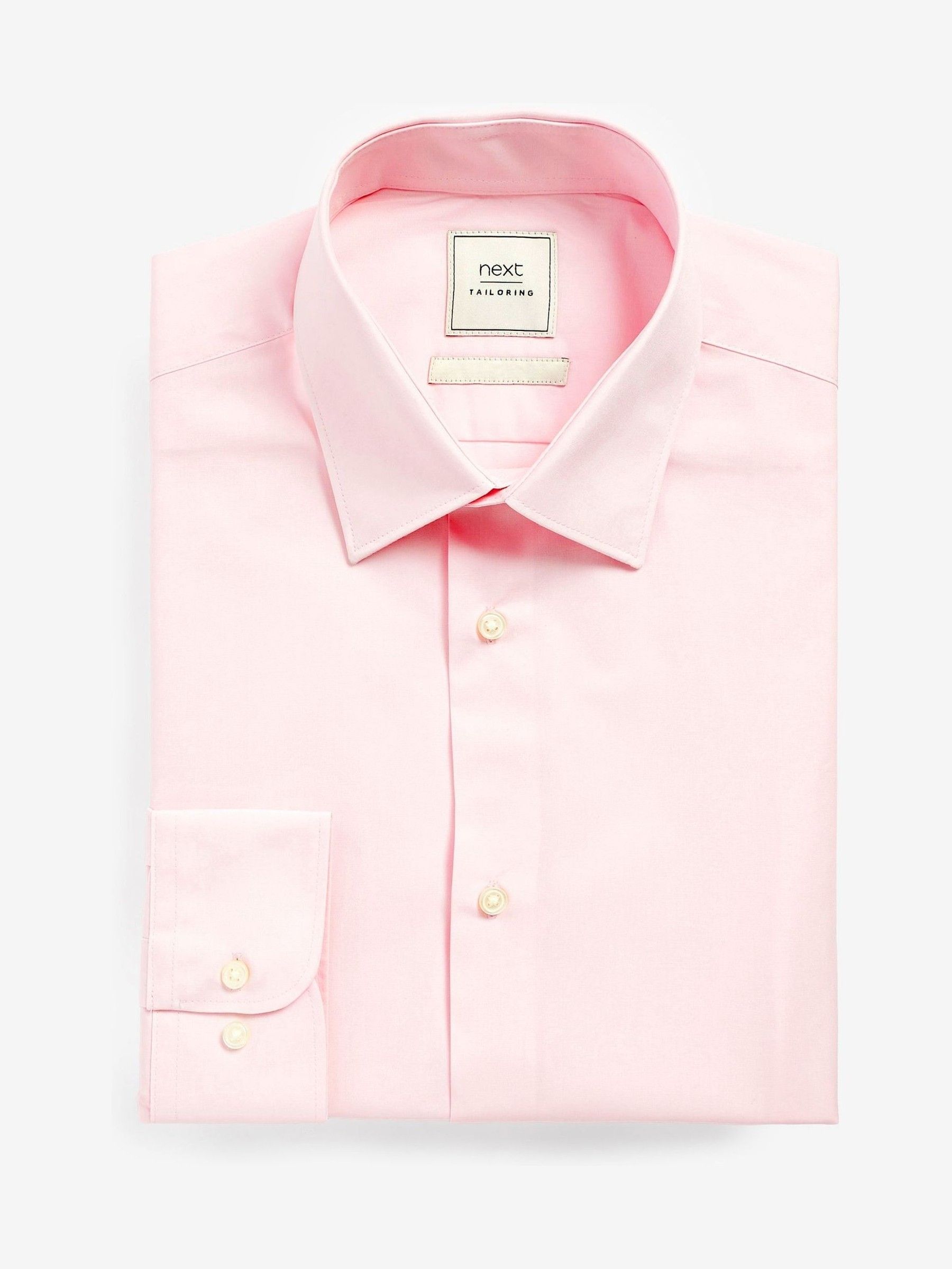 Buy White/Light Blue/Light Pink Slim Fit Easy Care Single Cuff Oxford ...
