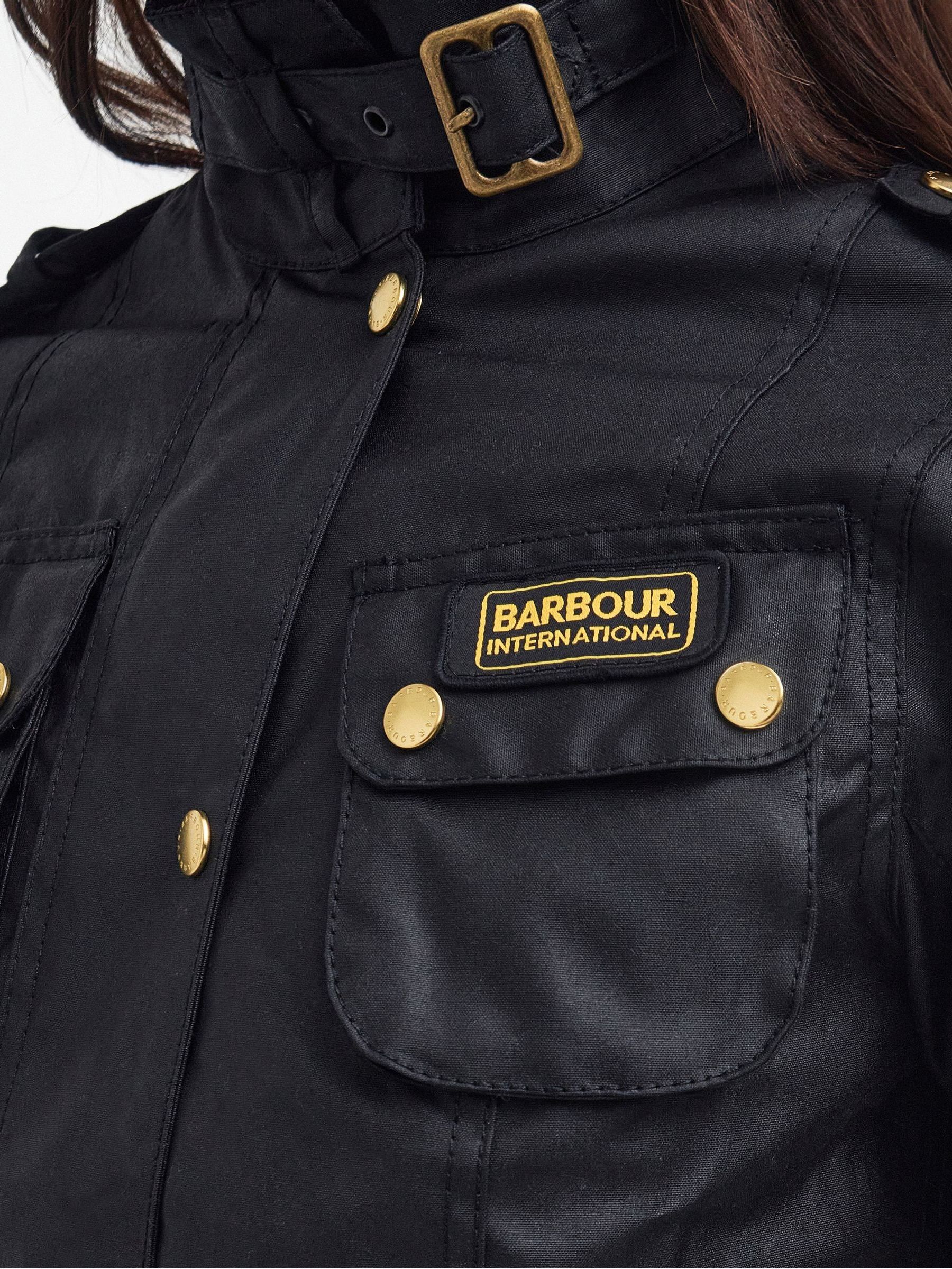 Buy Barbour International Black Waxed Iconic Biker Jacket from Next Ireland