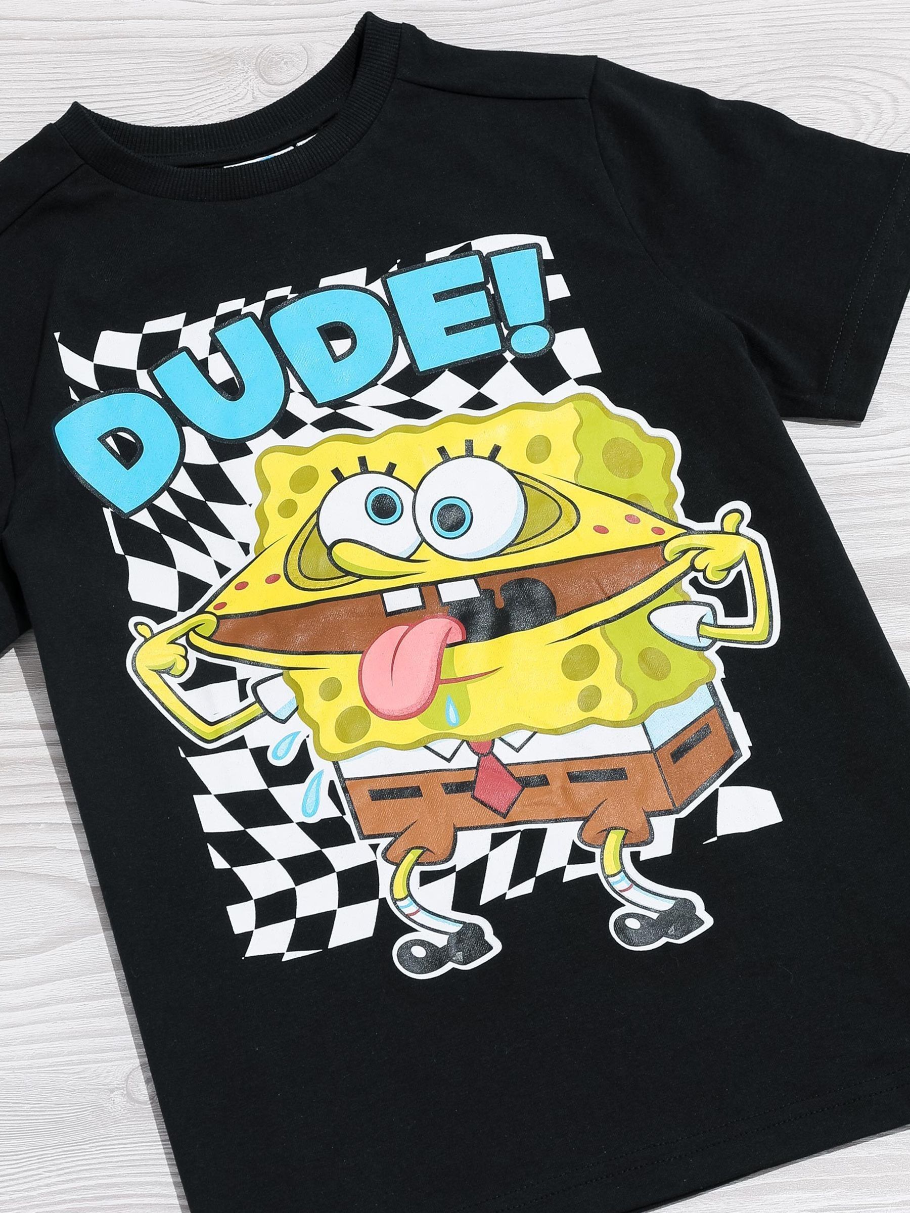 Buy Vanilla Underground Black Spongebob Dude T-Shirt from the Next UK ...