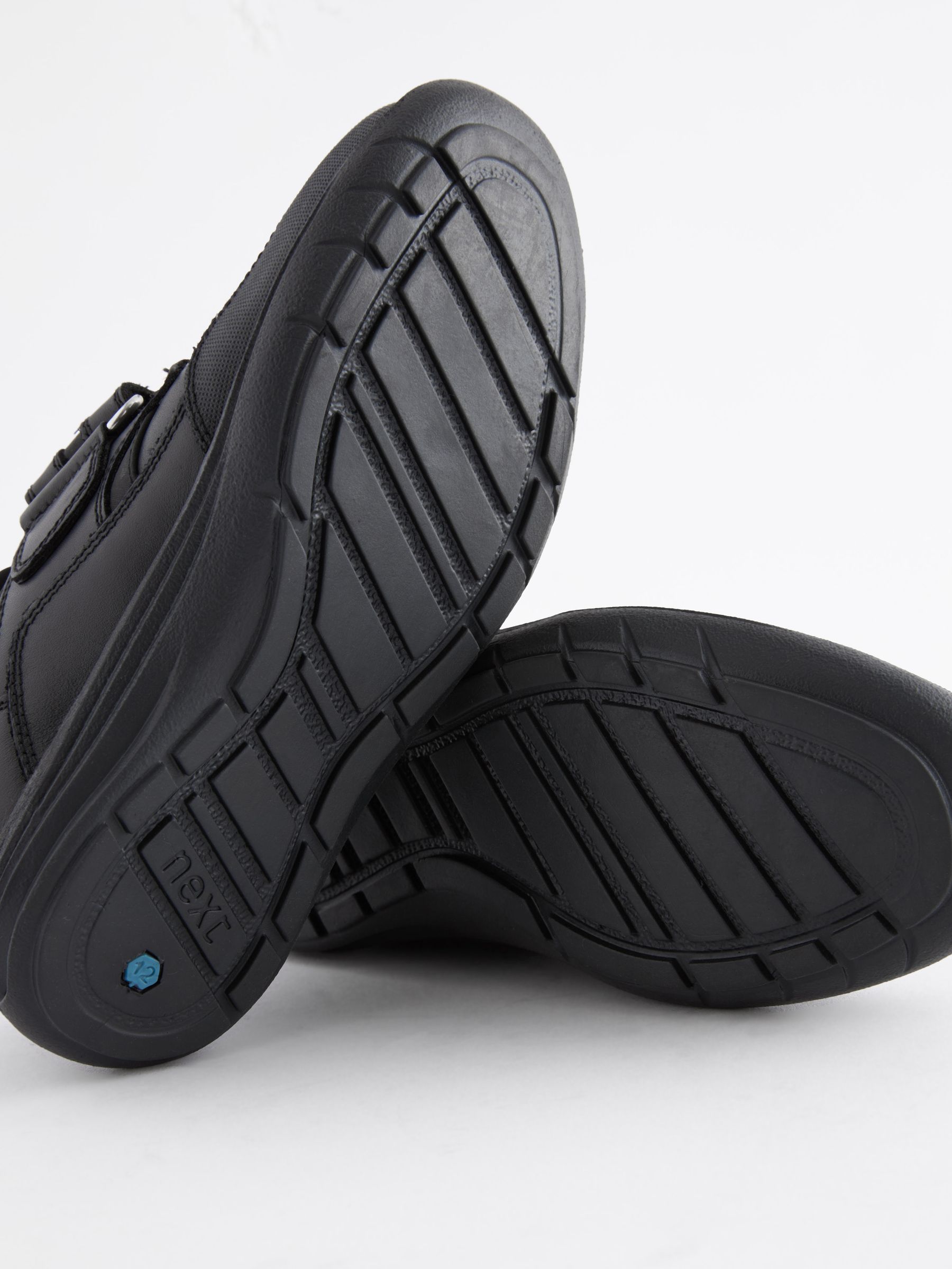 Buy Black Standard Fit (F) School Leather Single Strap Shoes from the ...