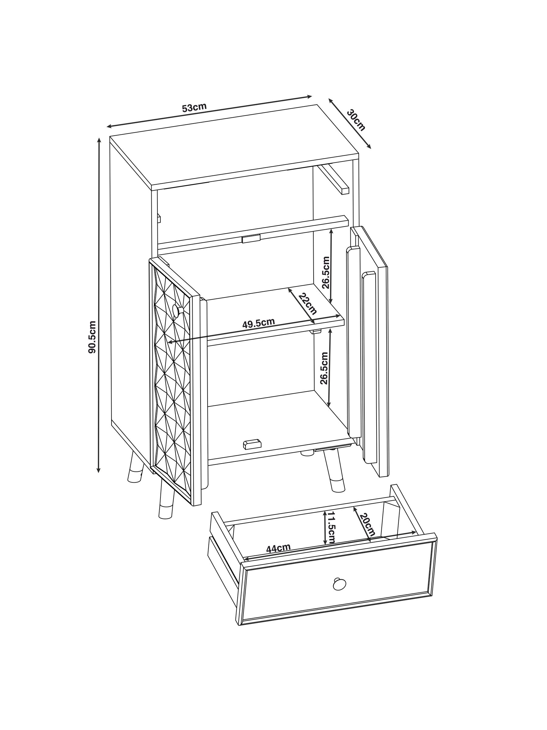 Buy Dark Lloyd Mango Wood Slim Cabinet from the Next UK online shop
