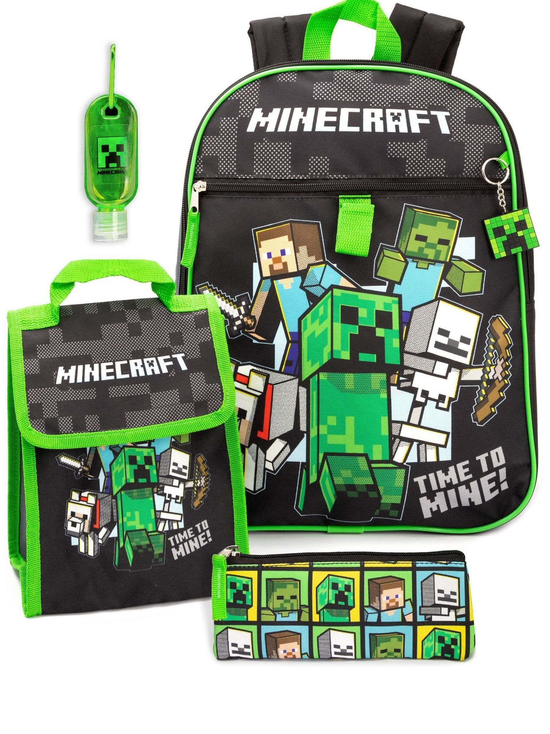 Buy Vanilla Underground Black Minecraft Backpack Set from Next Hong Kong