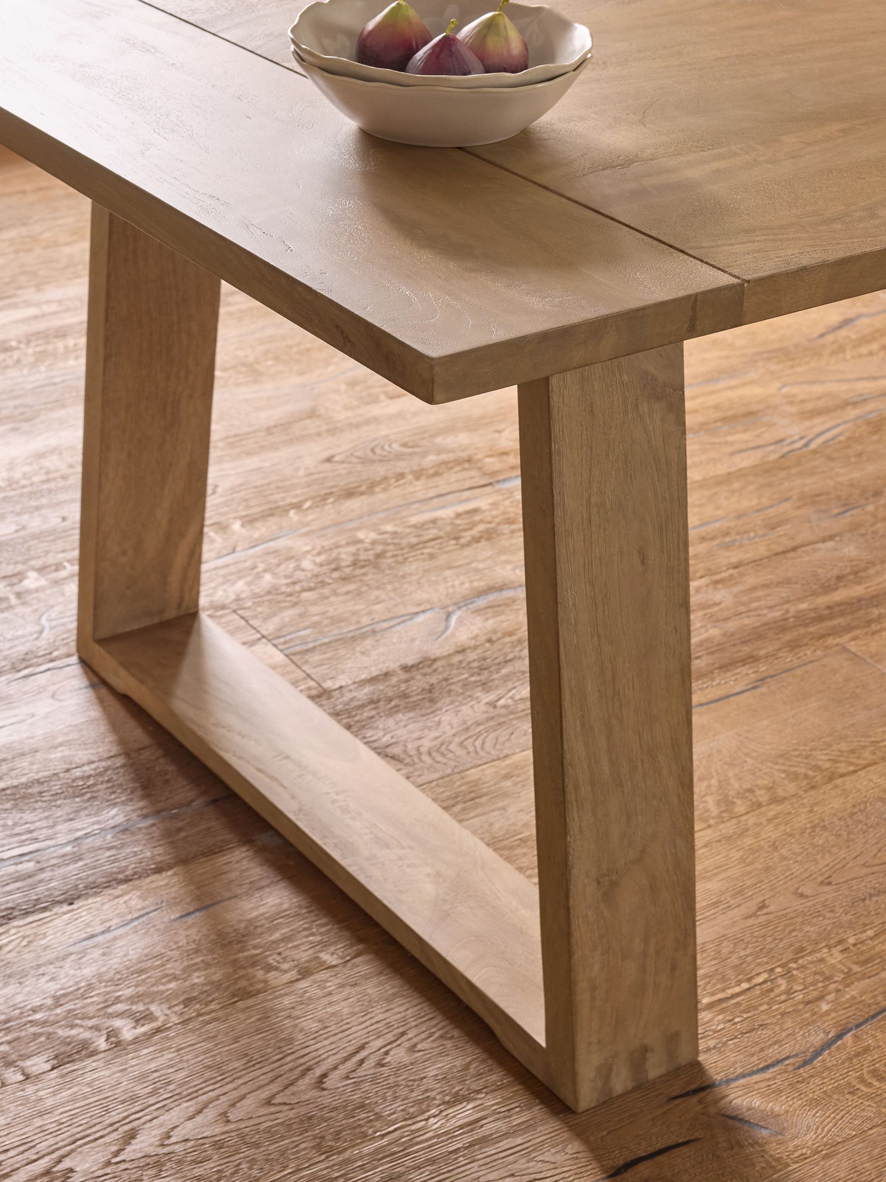 Buy Natural Hector Mango Wood 8 to 10 Extending Dining Table from the ...