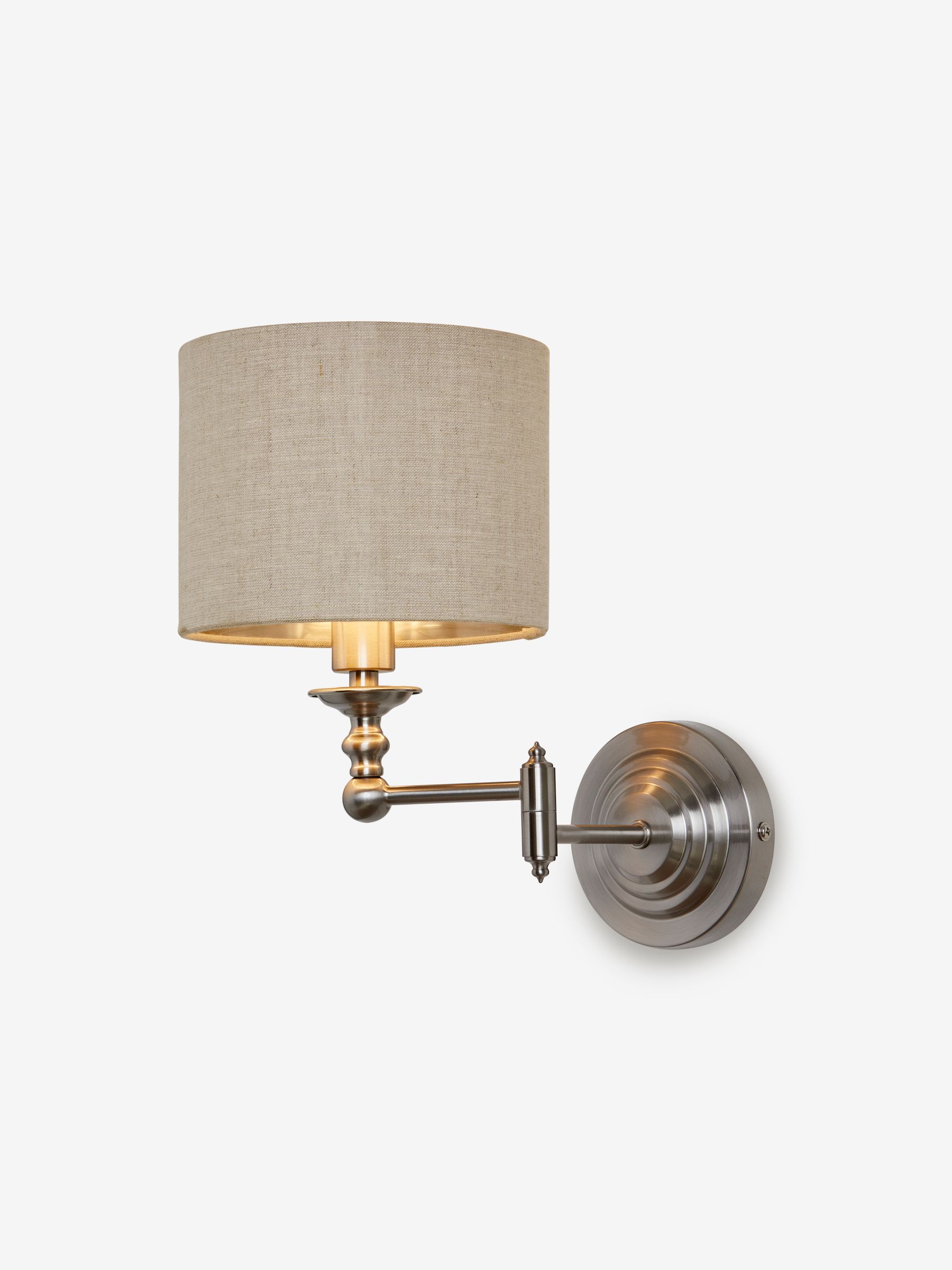 Buy Brushed Chrome Burford Swing Arm Wall Light from the Next UK online ...