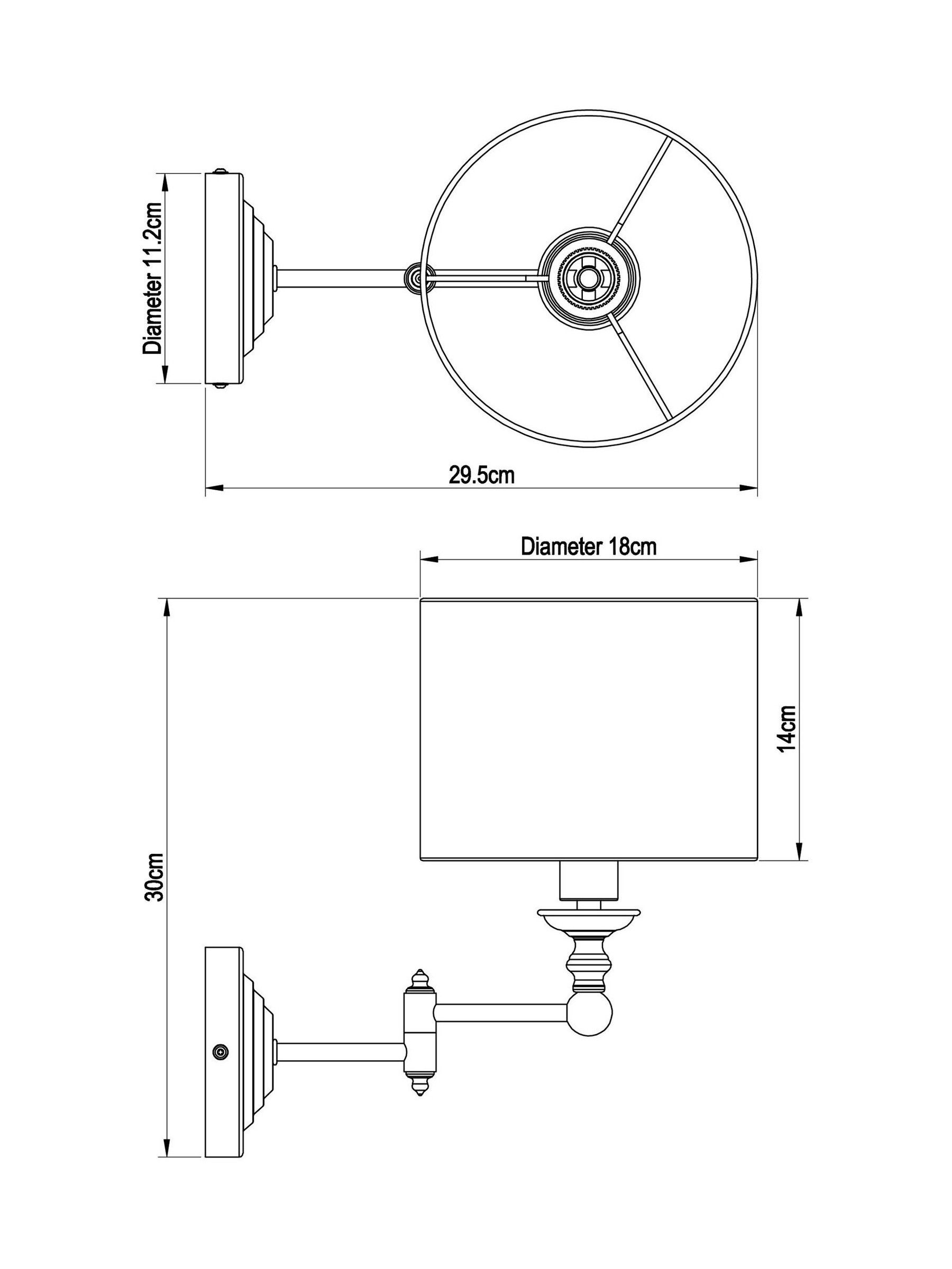Buy Brushed Chrome Burford Swing Arm Wall Light from the Next UK online ...