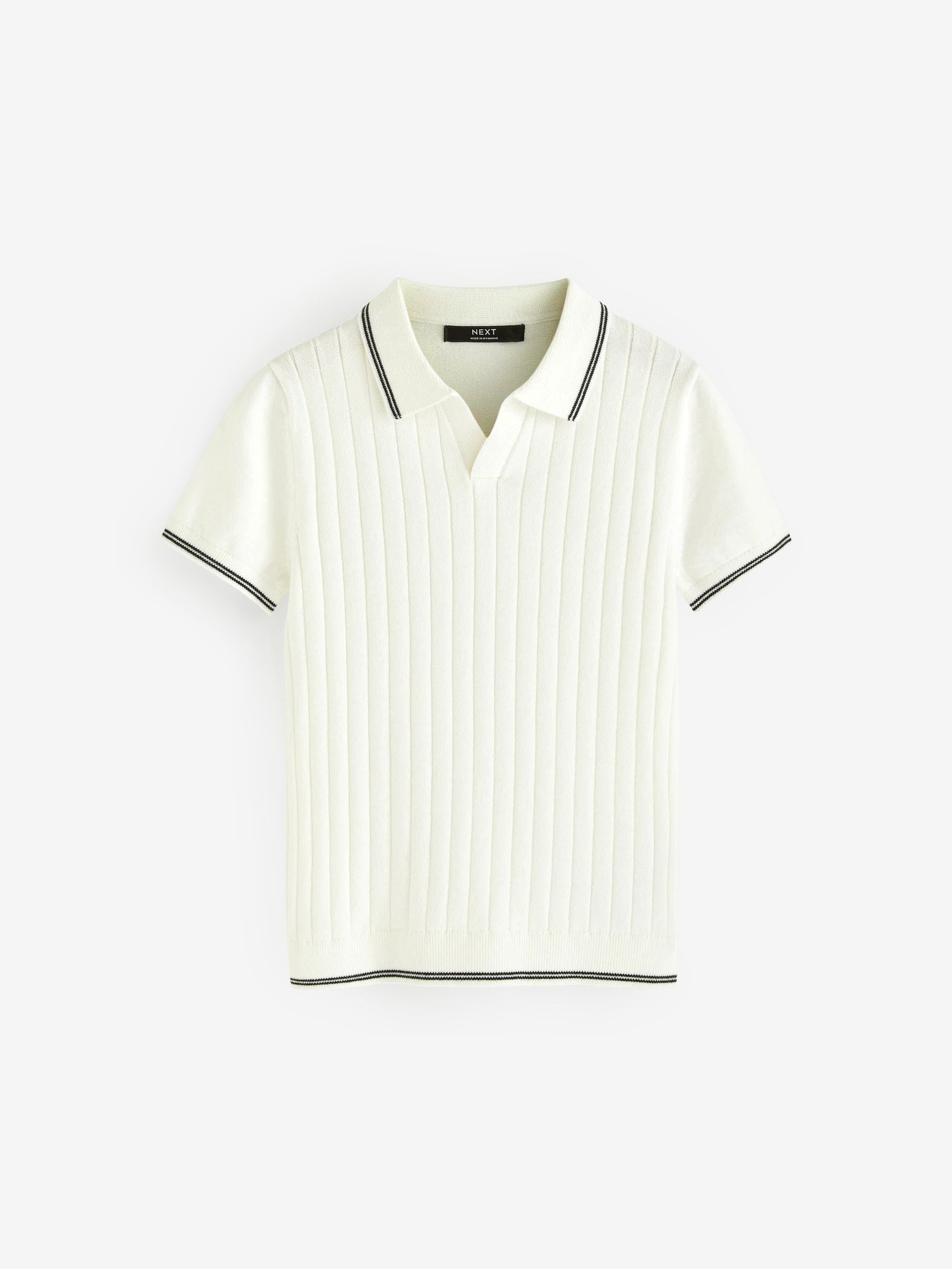 Buy White Polo Short Sleeve Trophy Neck 100% Cotton Jumper (3-16yrs ...