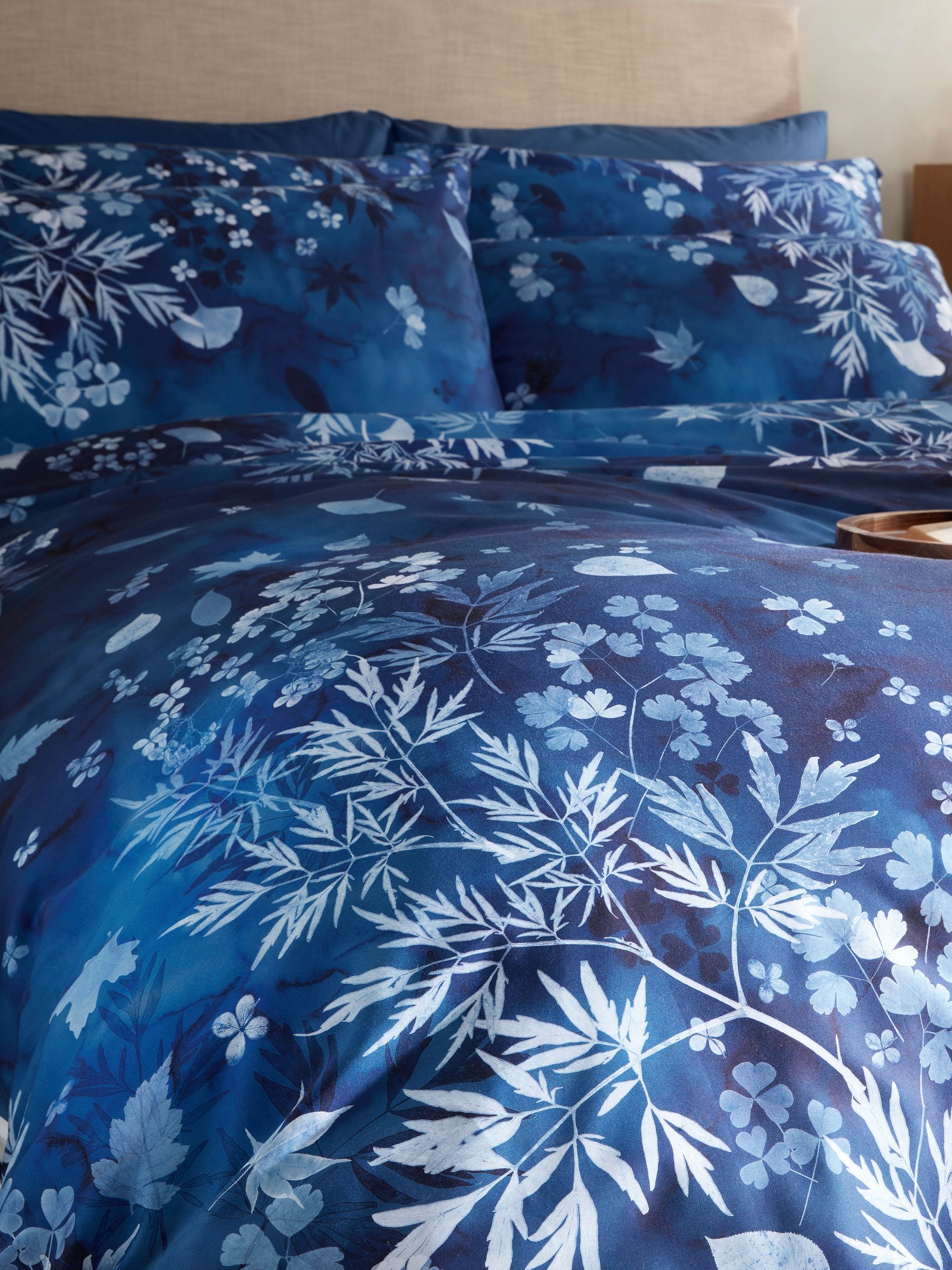 Buy Clarissa Hulse Blue 100% Cotton Cyanotype Pillow Cases from the ...