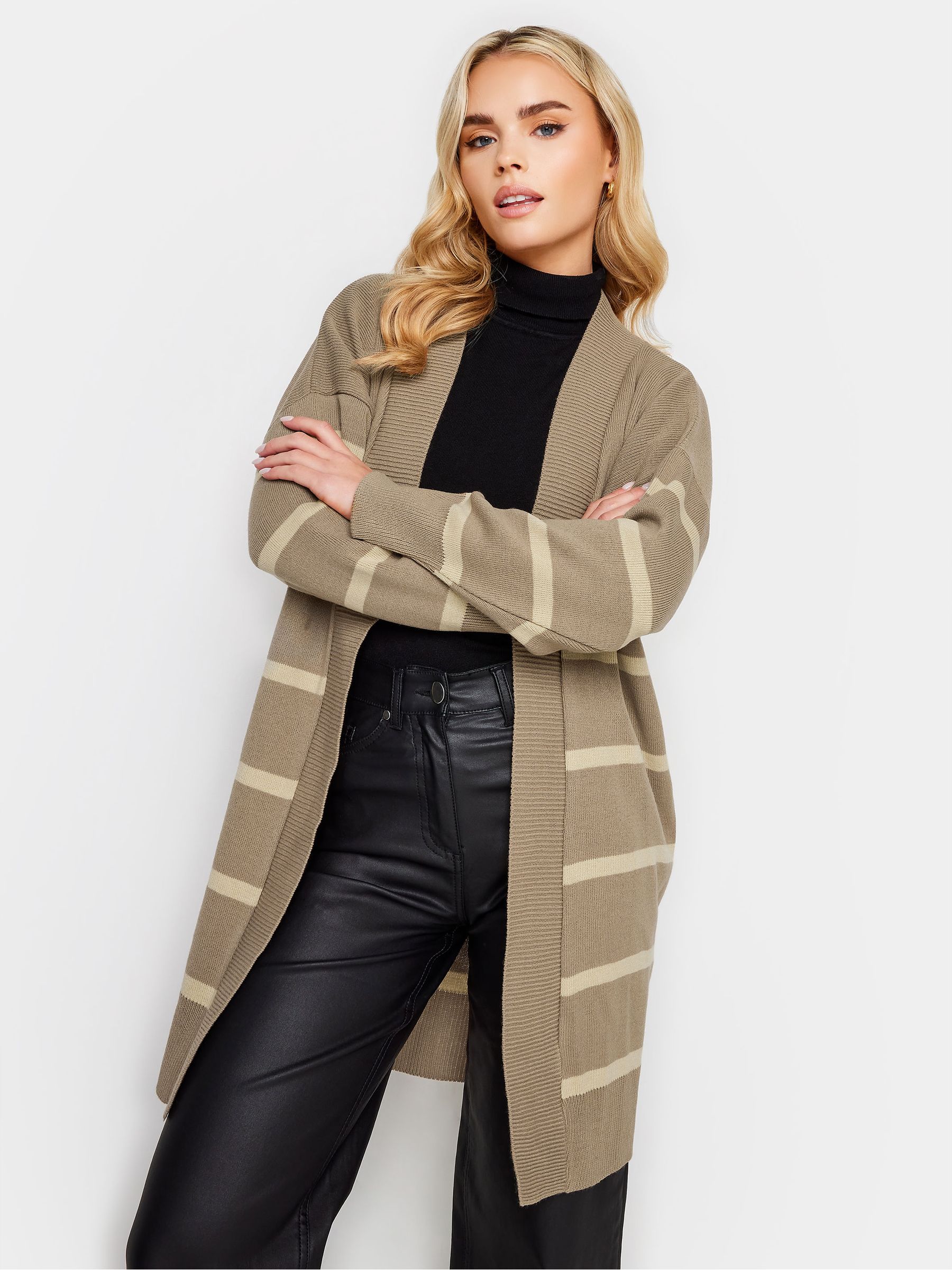 Buy PixieGirl Petite Natural Stripe Midi Cardigan from the Next UK ...