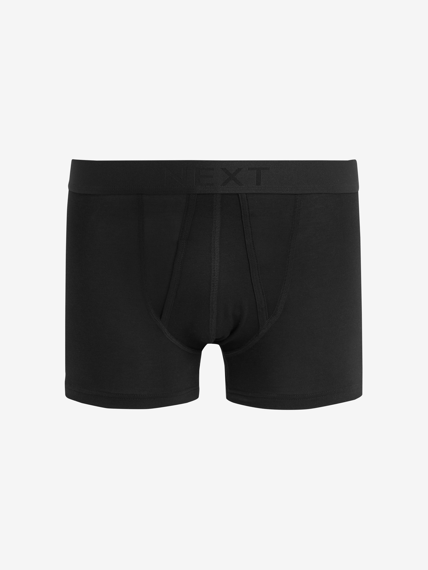 Buy Plain Black 4 pack Signature A-Fronts Boxers from the Next UK ...