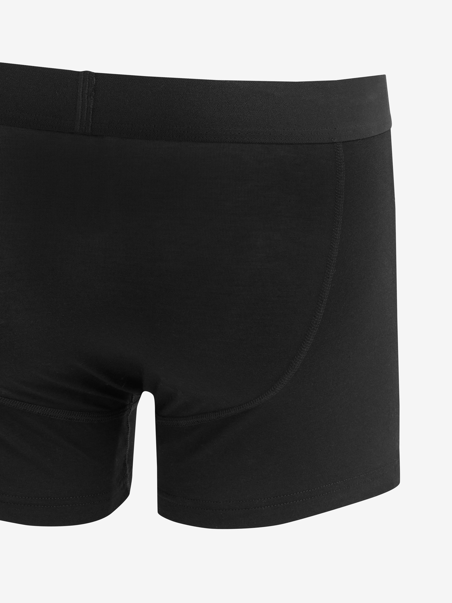 Buy Plain Black 4 pack Signature A-Fronts Boxers from the Next UK ...