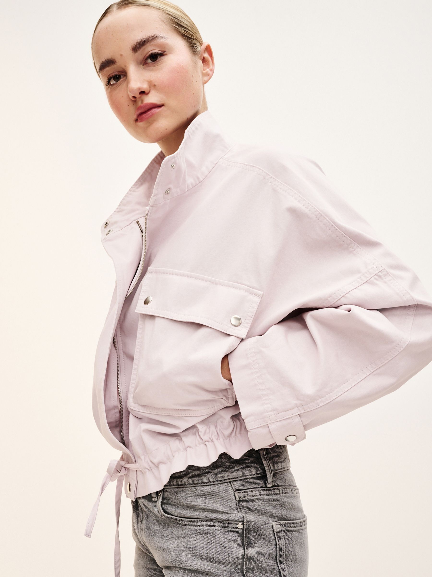 Buy Lilac Purple Funnel Neck Utility Jacket from the Next UK online shop