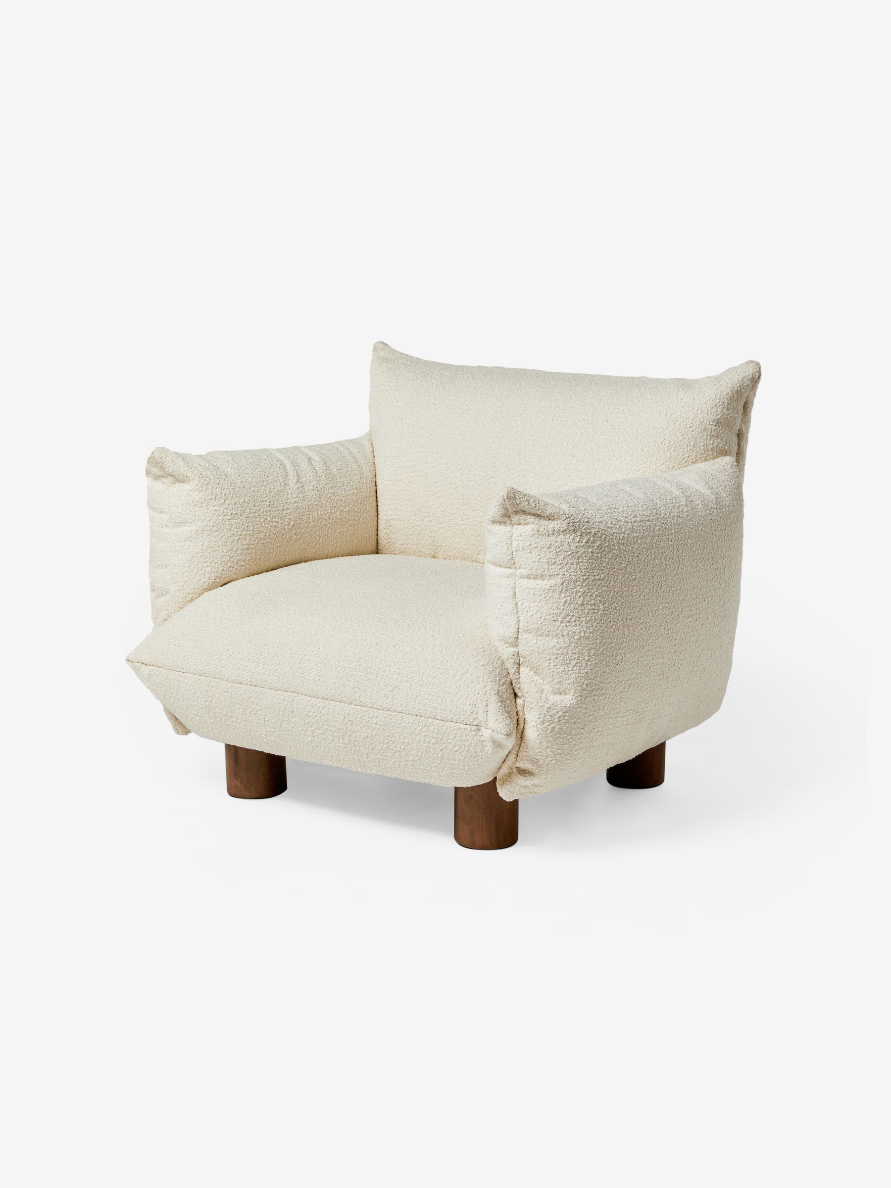 Buy MADE.COM Ivory Boucle Jude Accent Chair from the Next UK online shop