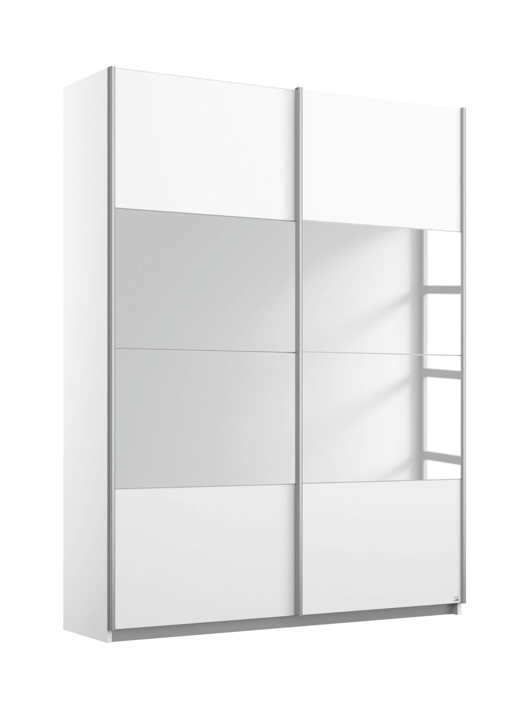 Buy Rauch White Cameron Wood and Mirror Sliding Semi 1.3m Sliding ...
