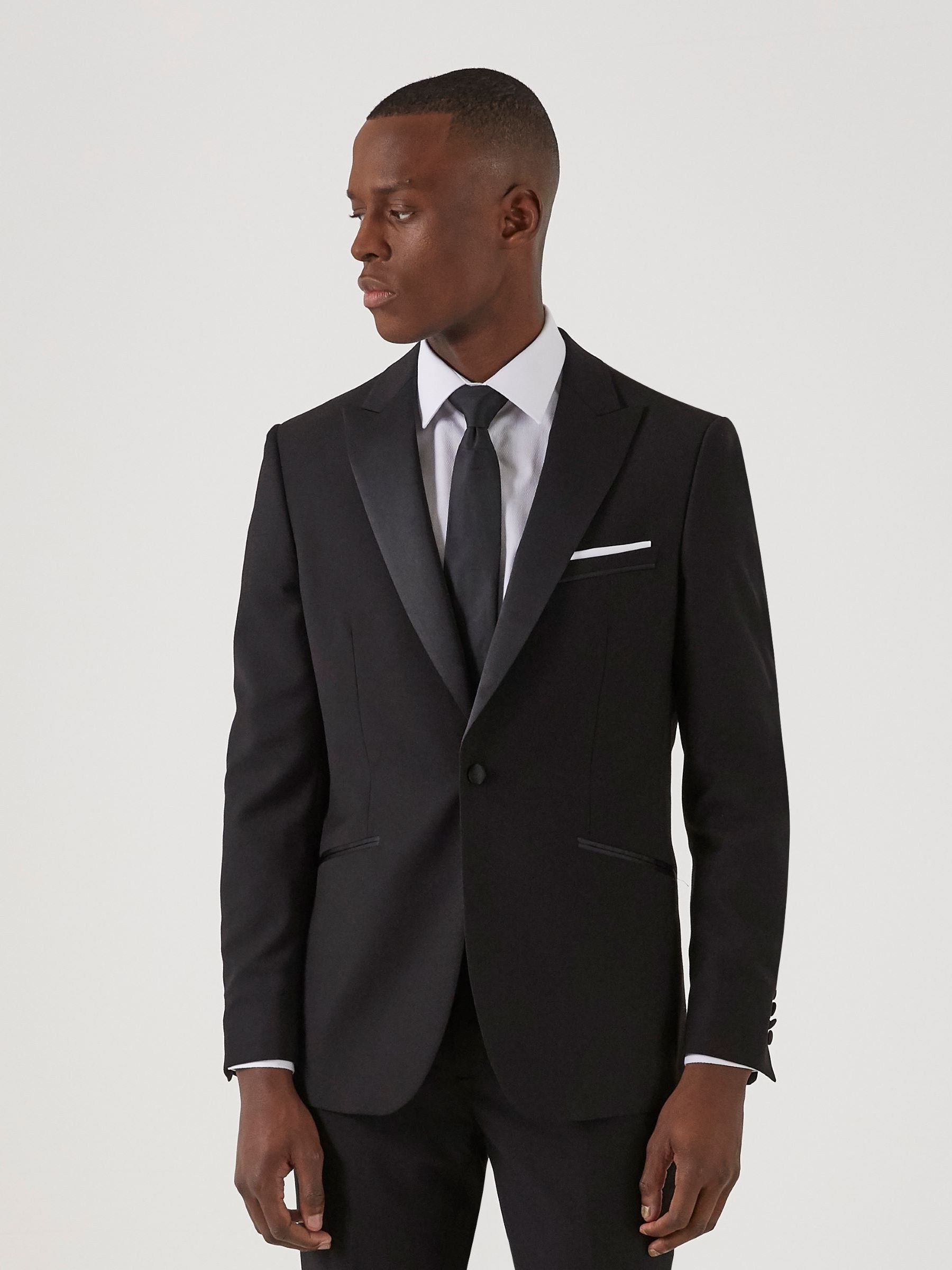 Buy Skopes Black Slim Fit Sinatra Fit Dinner Suit Jacket from the Next ...