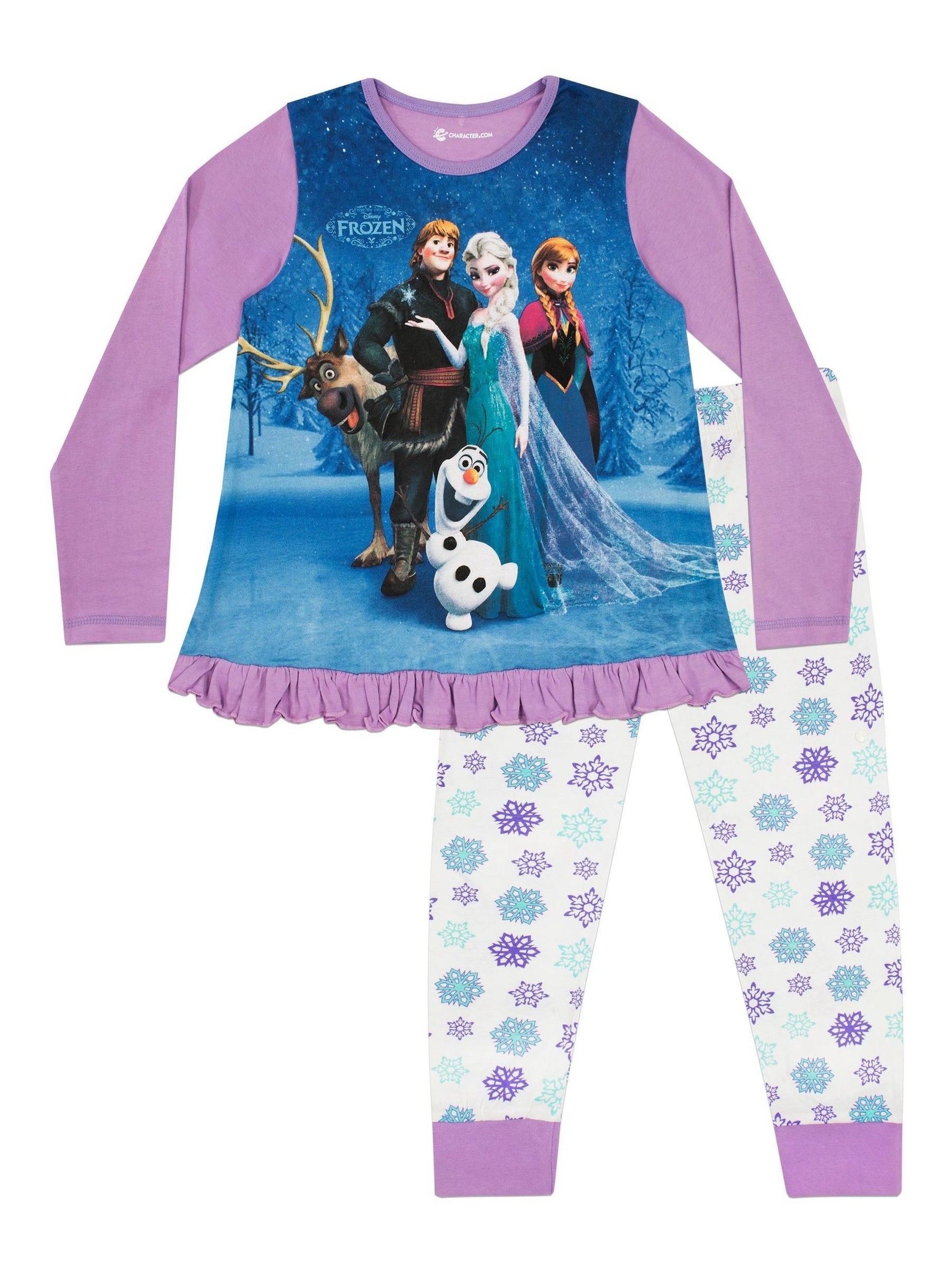 Buy Character White Disney Princess Frozen 100% Cotton Pyjamas from the ...