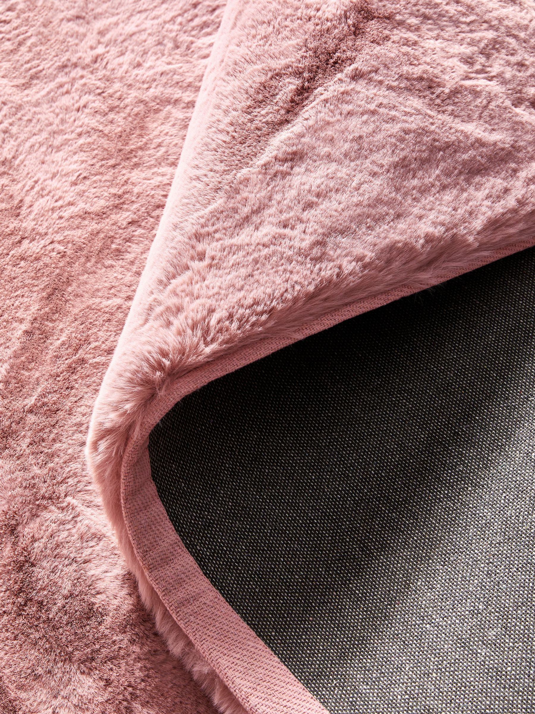 Buy Pink Plush Faux Fur Rug from the Next UK online shop