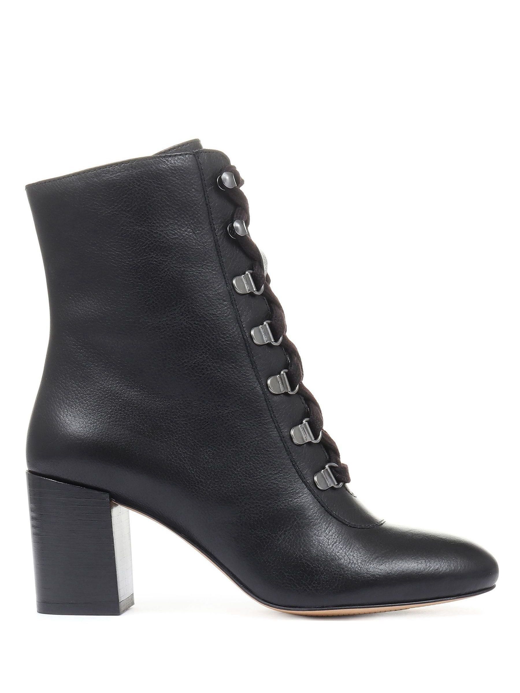 Buy Black Liana Lace-Up Heeled Ladies Ankle Boots from Next Australia