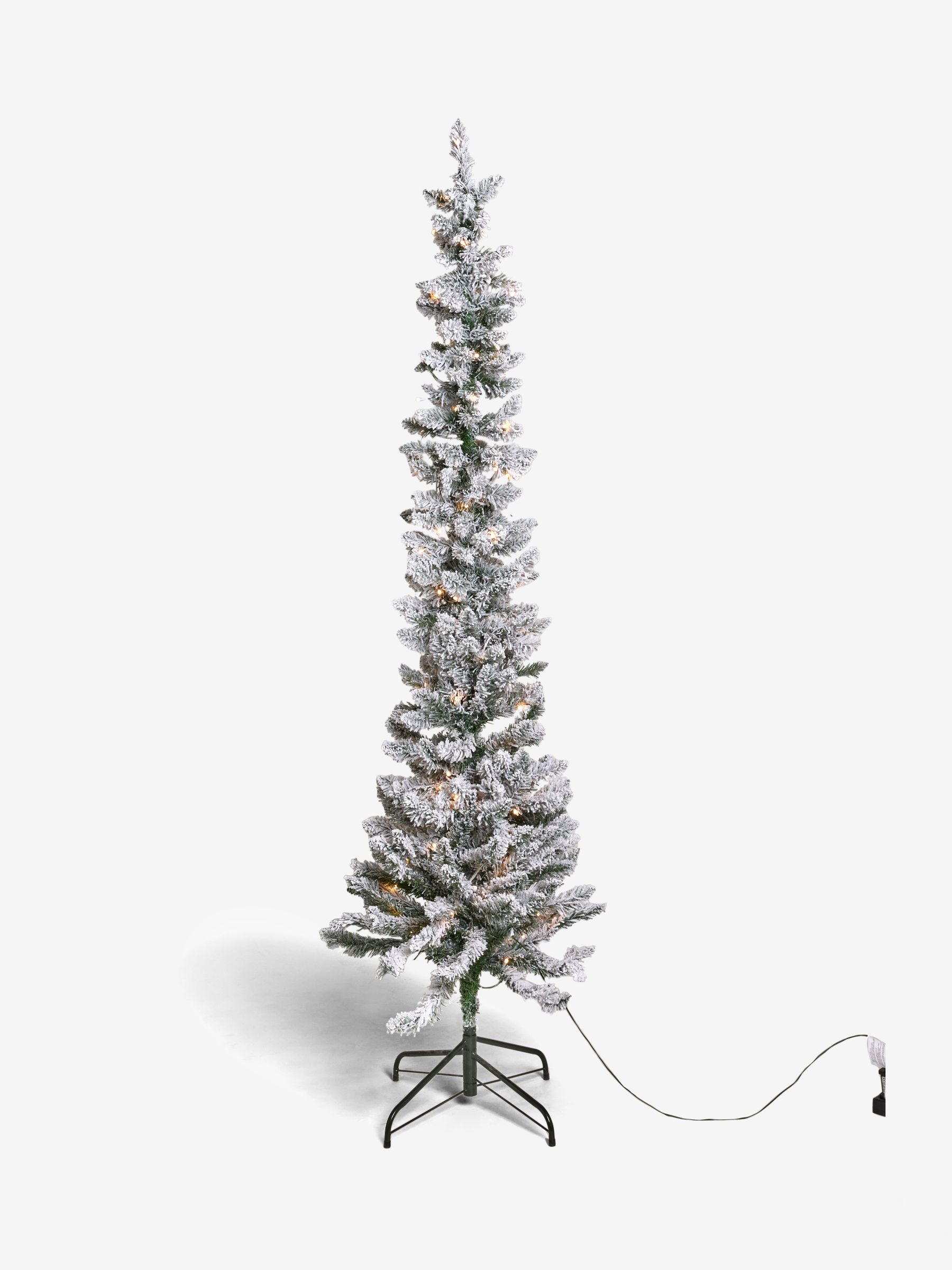 Buy White Snowy Lit 7ft Slim Christmas Tree from the Next UK online shop