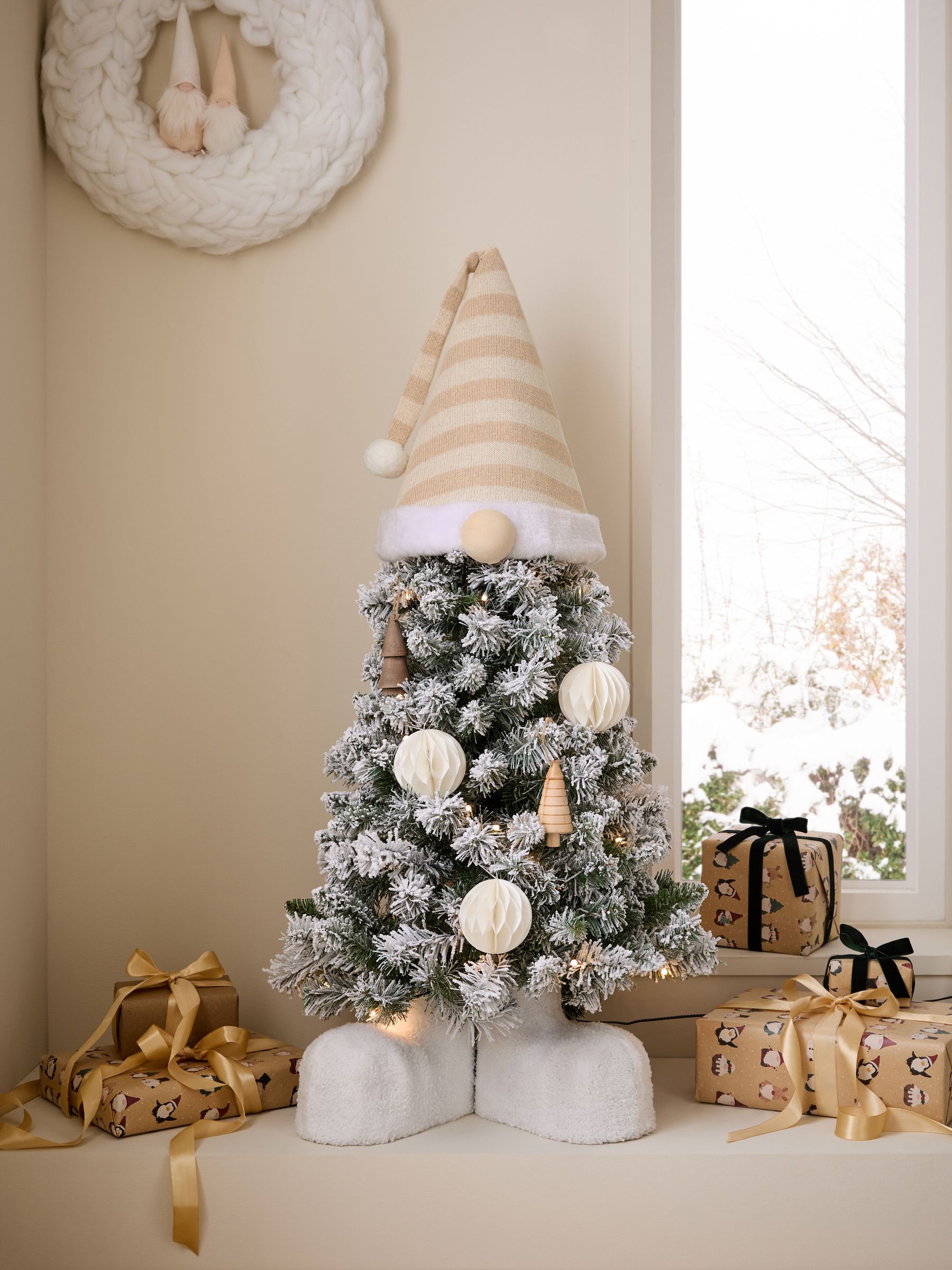 Buy White Snowy Lit Gonk 3ft Christmas Tree from the Next UK online shop