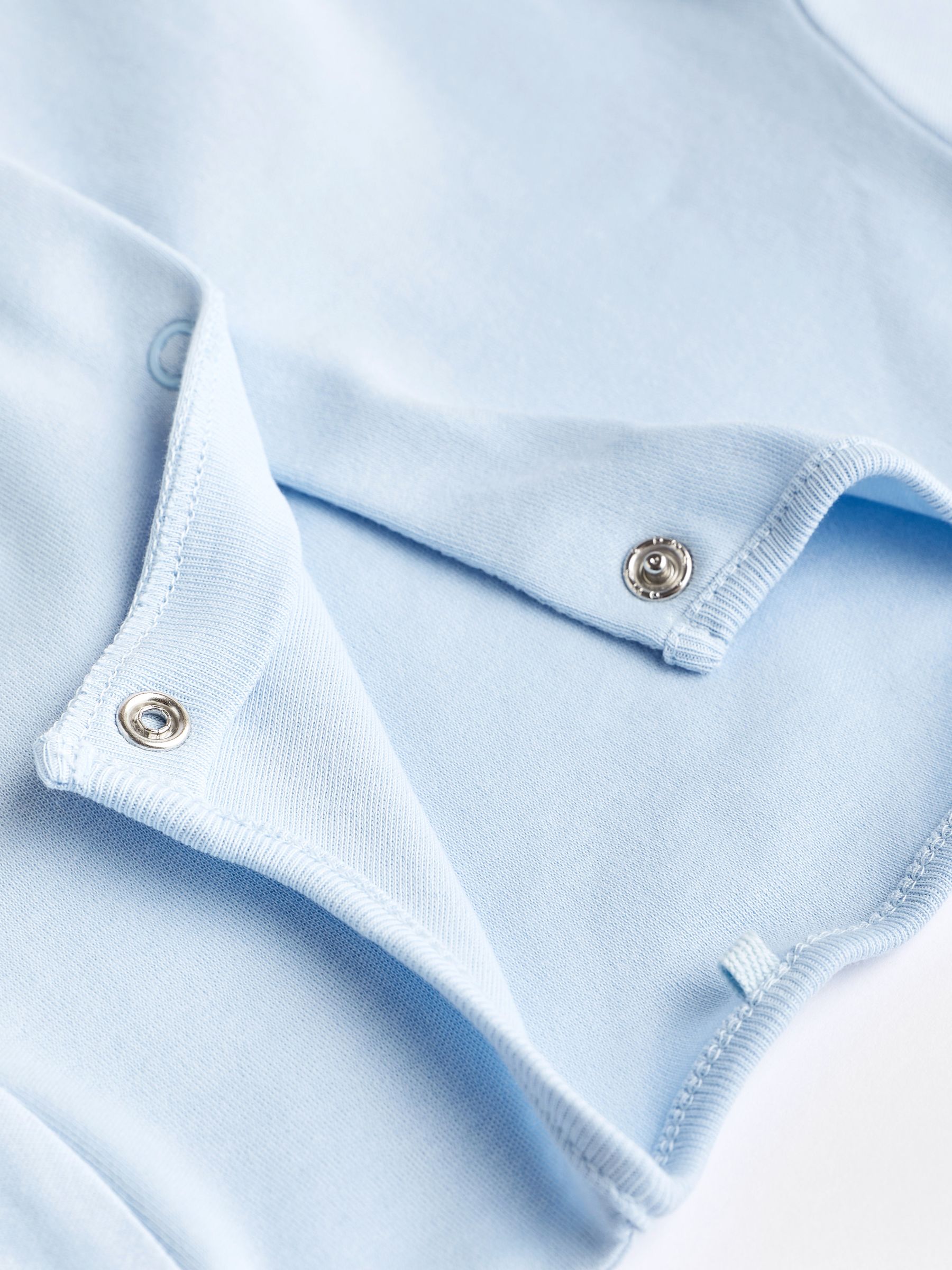 Buy Blue/White 5 Pack Baby Sleepsuits (0-2yrs) from the Next UK online shop